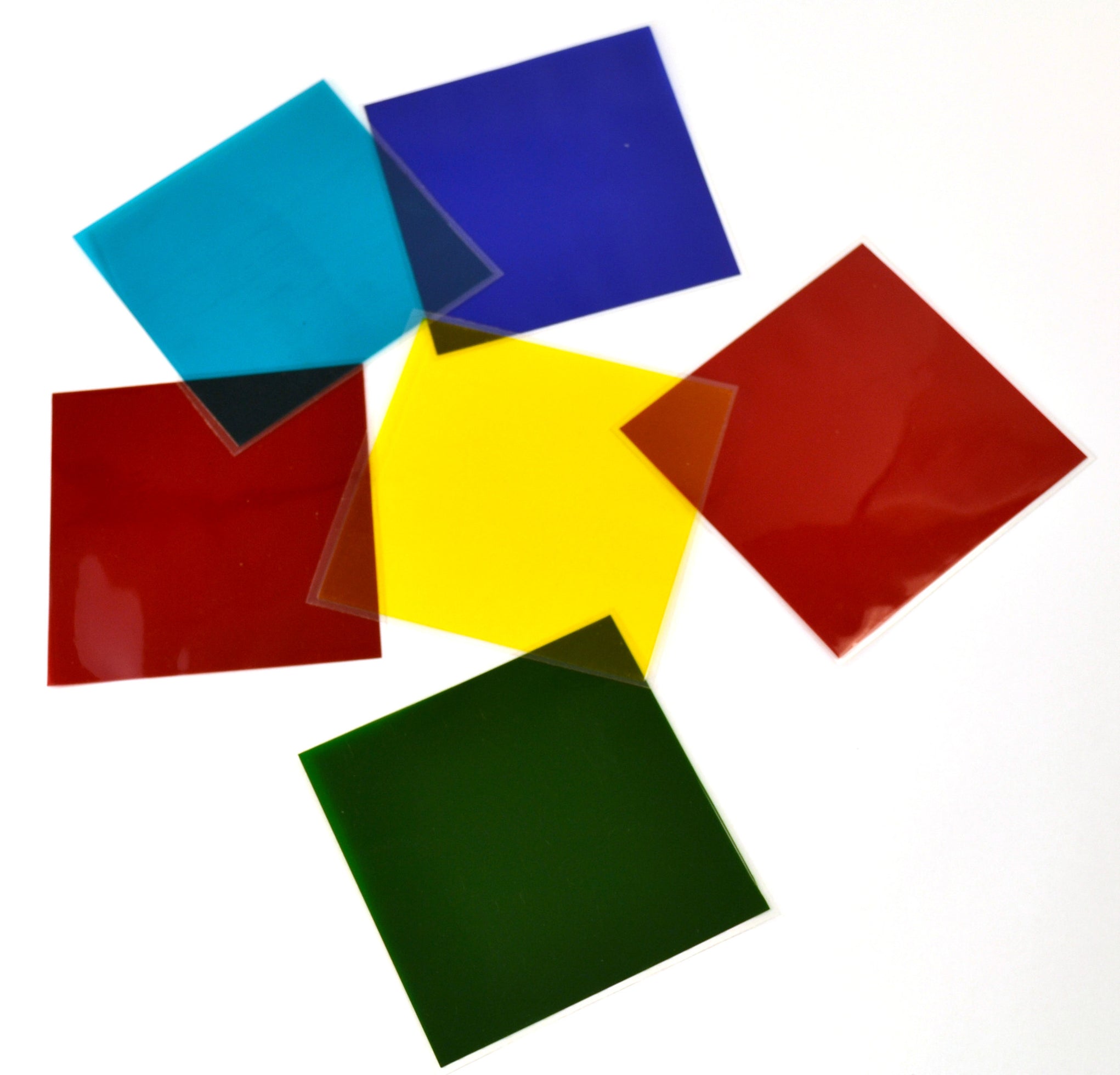 Set of 6 Coloured Filters - Unmounted — Eisco Labs