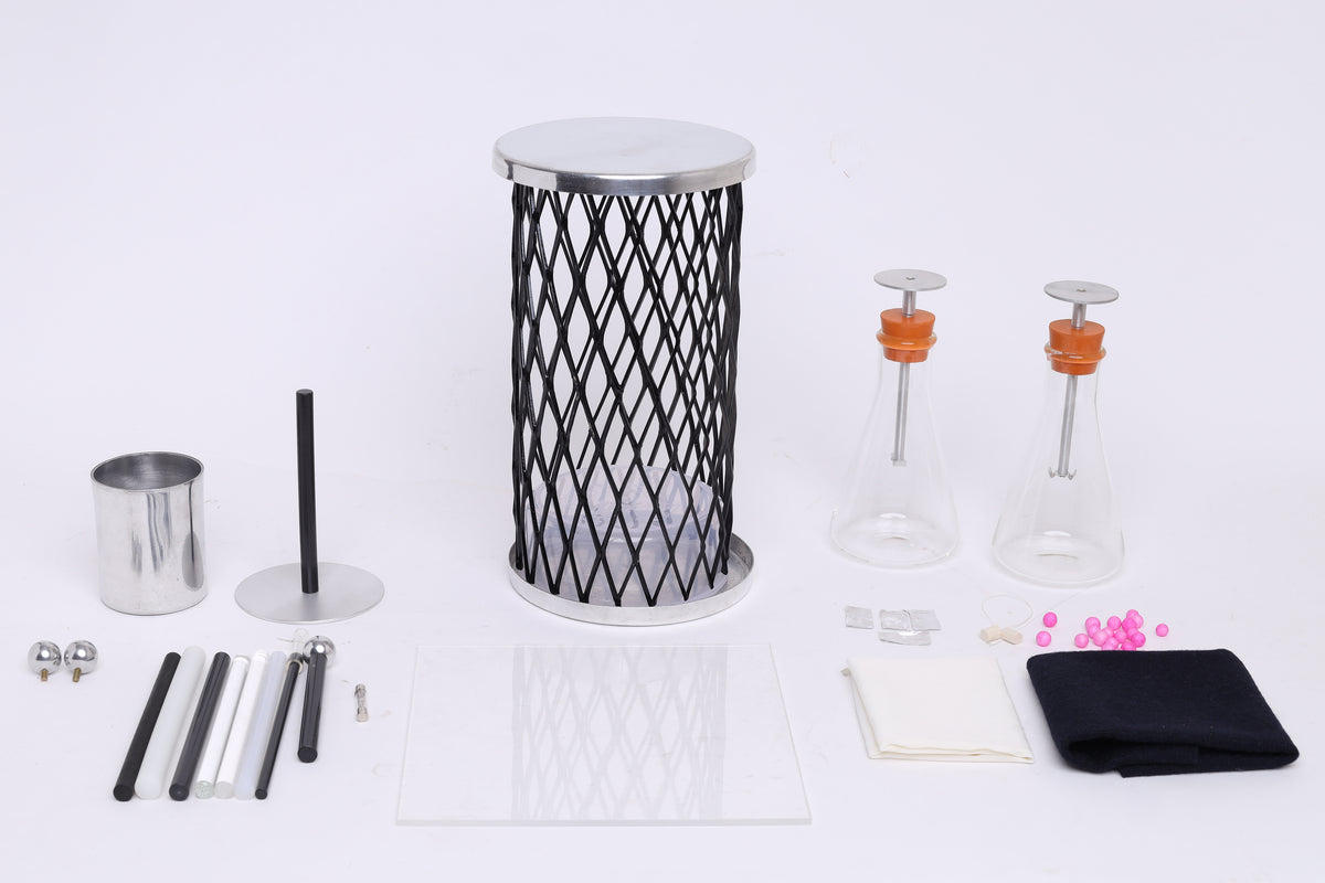 15 Piece Electrostatic Demonstration Kit - Includes Electroscopes, Far ...