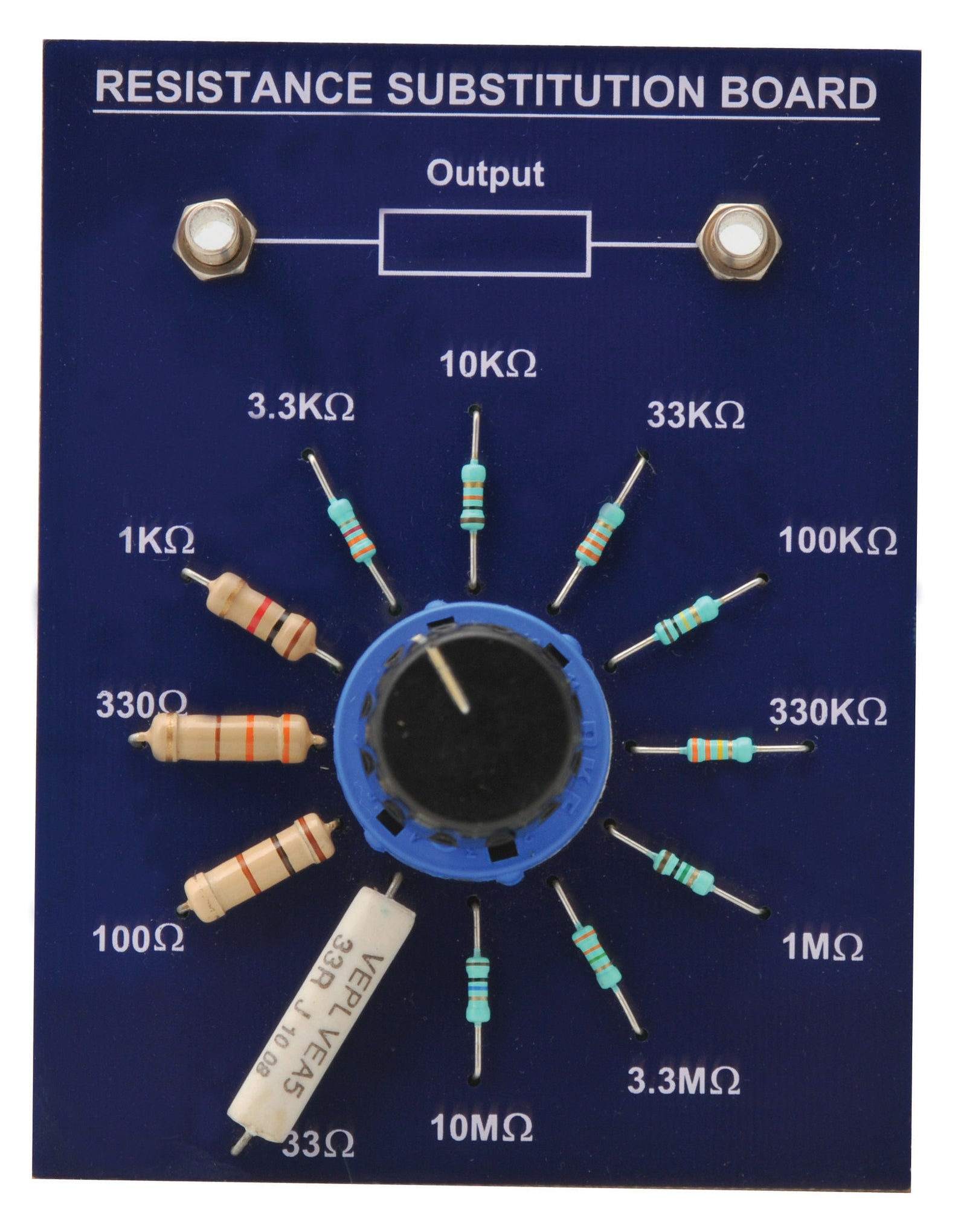 Resistance Substitution Board - 33 ohms - 10M ohms — Eisco Labs