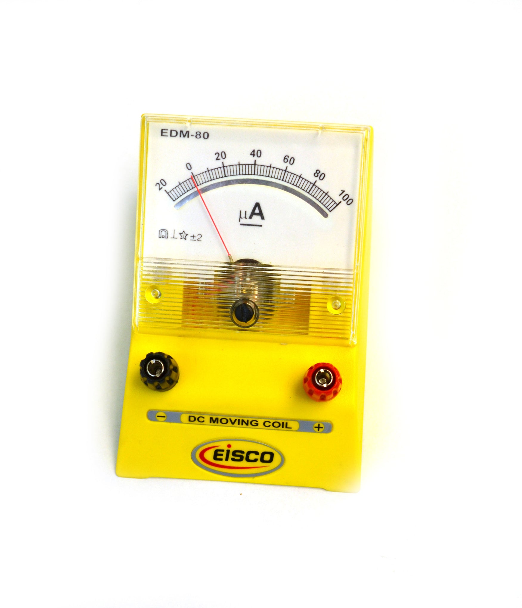 Analog Ammeter, DC Current Meter, 0 - 100 Microamps, 2 Microamp Resolu ...