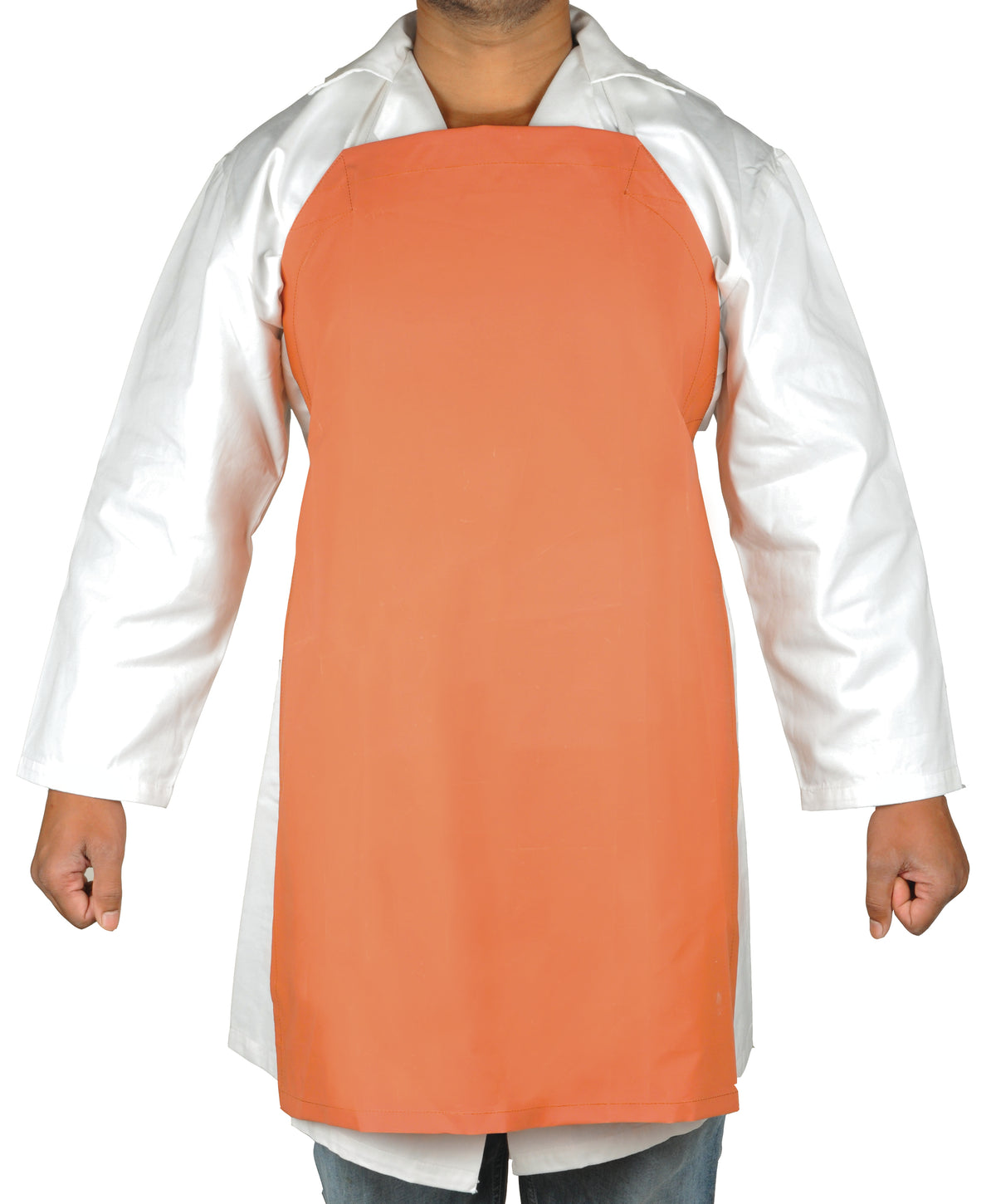 Rubberised Apron - Coloured, Red — Eisco Labs
