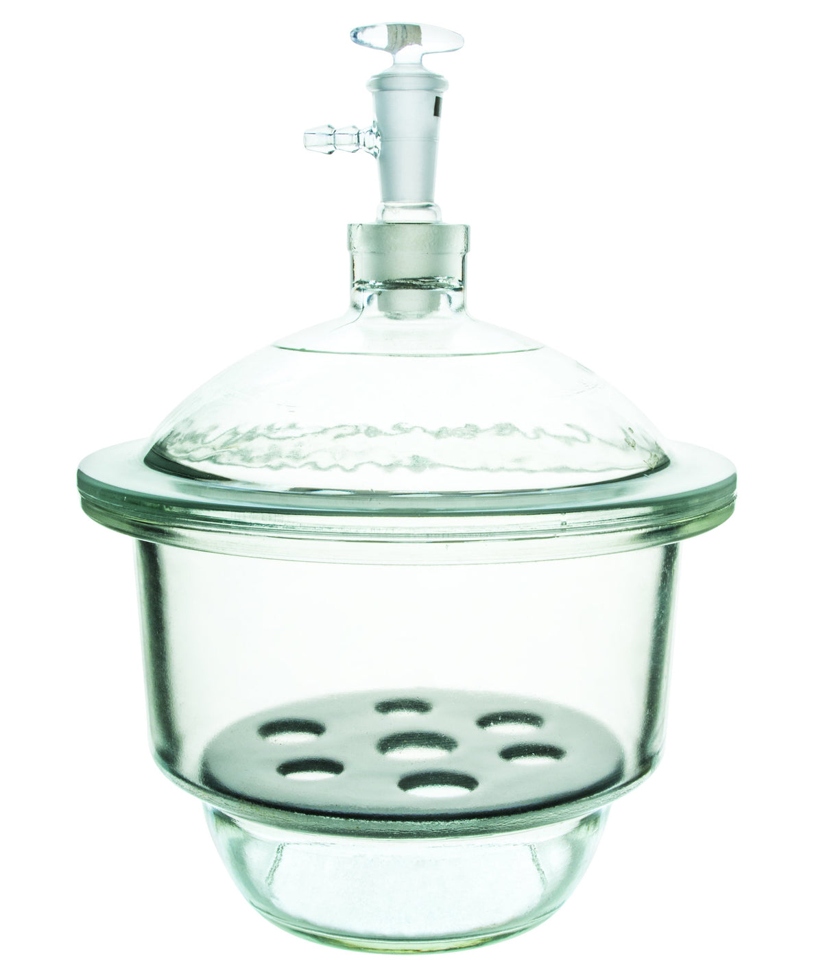 Vacuum Desiccator with Stopcock, 24cm (9.4") I.D. - Borosilicate Glass ...