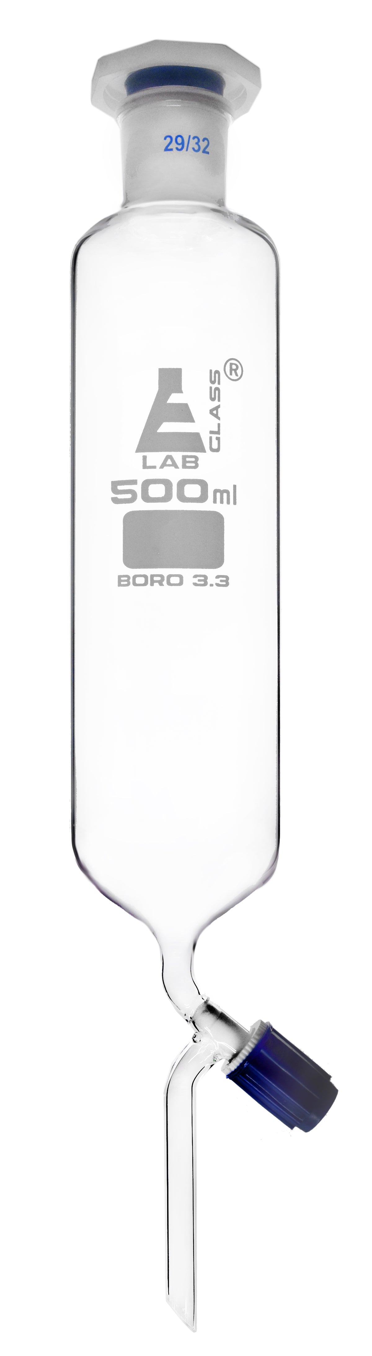 Dropping Funnel, 500ml - 29/32 Plastic Stopper - Ungraduated, Screw Ty ...