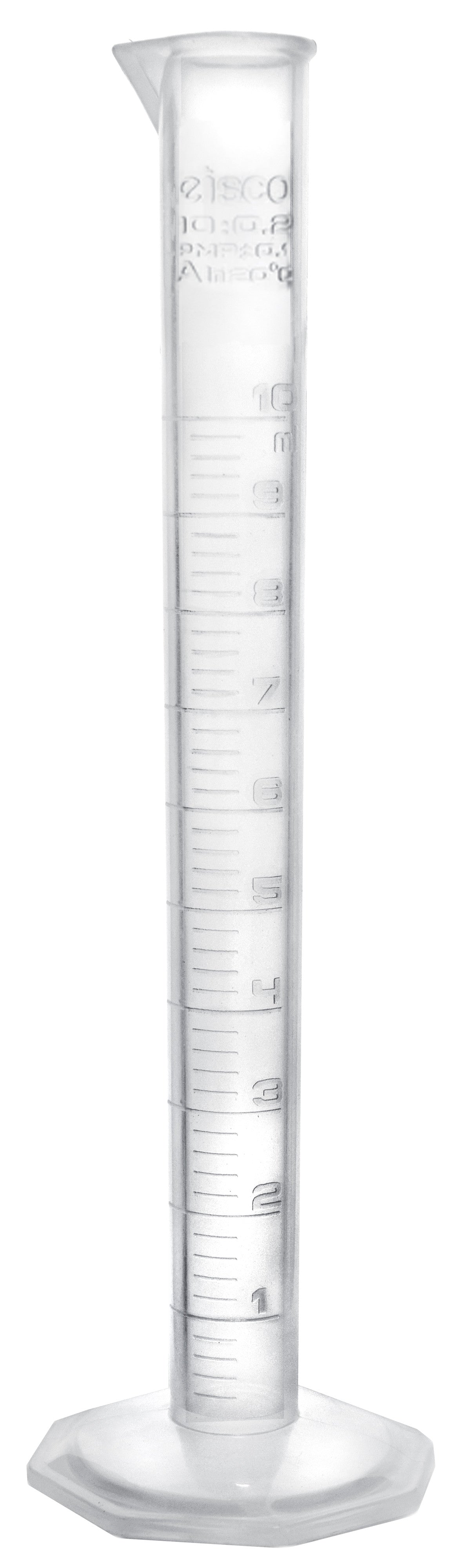 Measuring Cylinder, 10ml - Class B - TPX — Eisco Labs