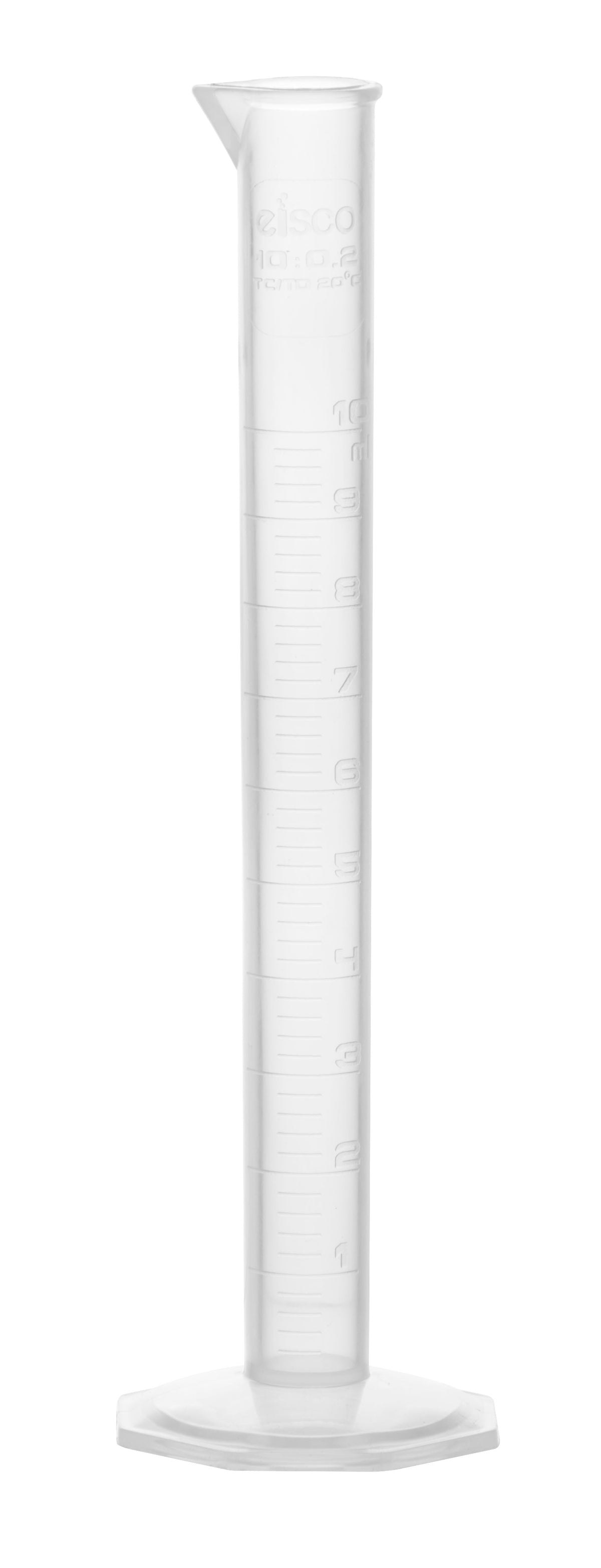 Polypropylene Measuring Cylinder, 10ml - Class B — Eisco Labs