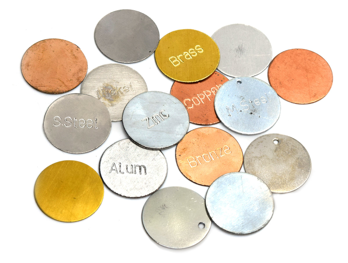 Set of Metal Discs (Set of 16), Metal Identification Kit, Magnetic and ...
