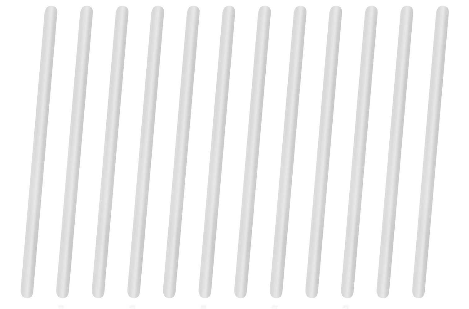 12PK Polypropylene Stirring Rods, 11.8" - Rounded Ends, 7mm Diameter ...