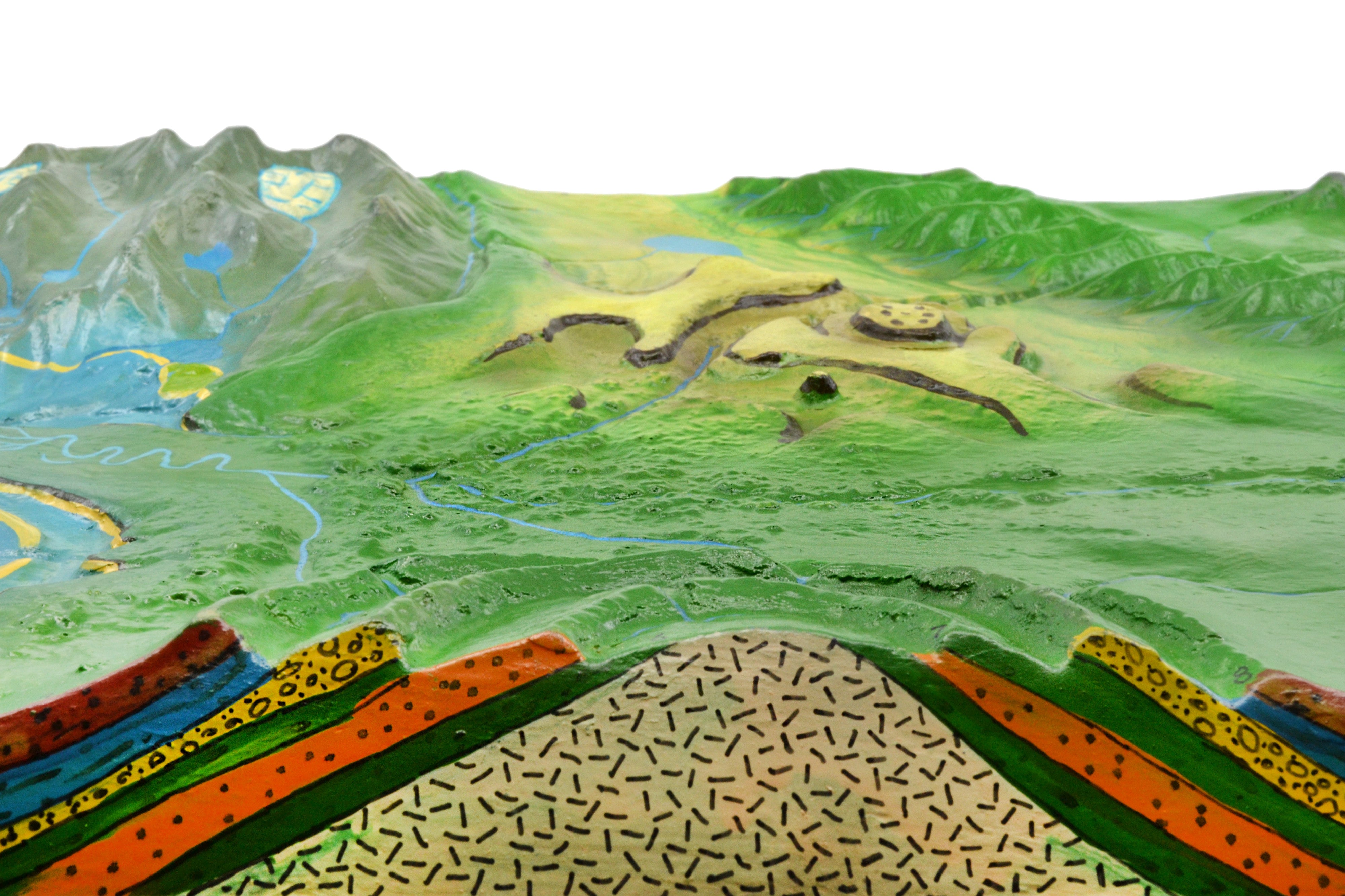 Comparative Terrain Landform Models, 23.5", Set of 2 - Full Color ...