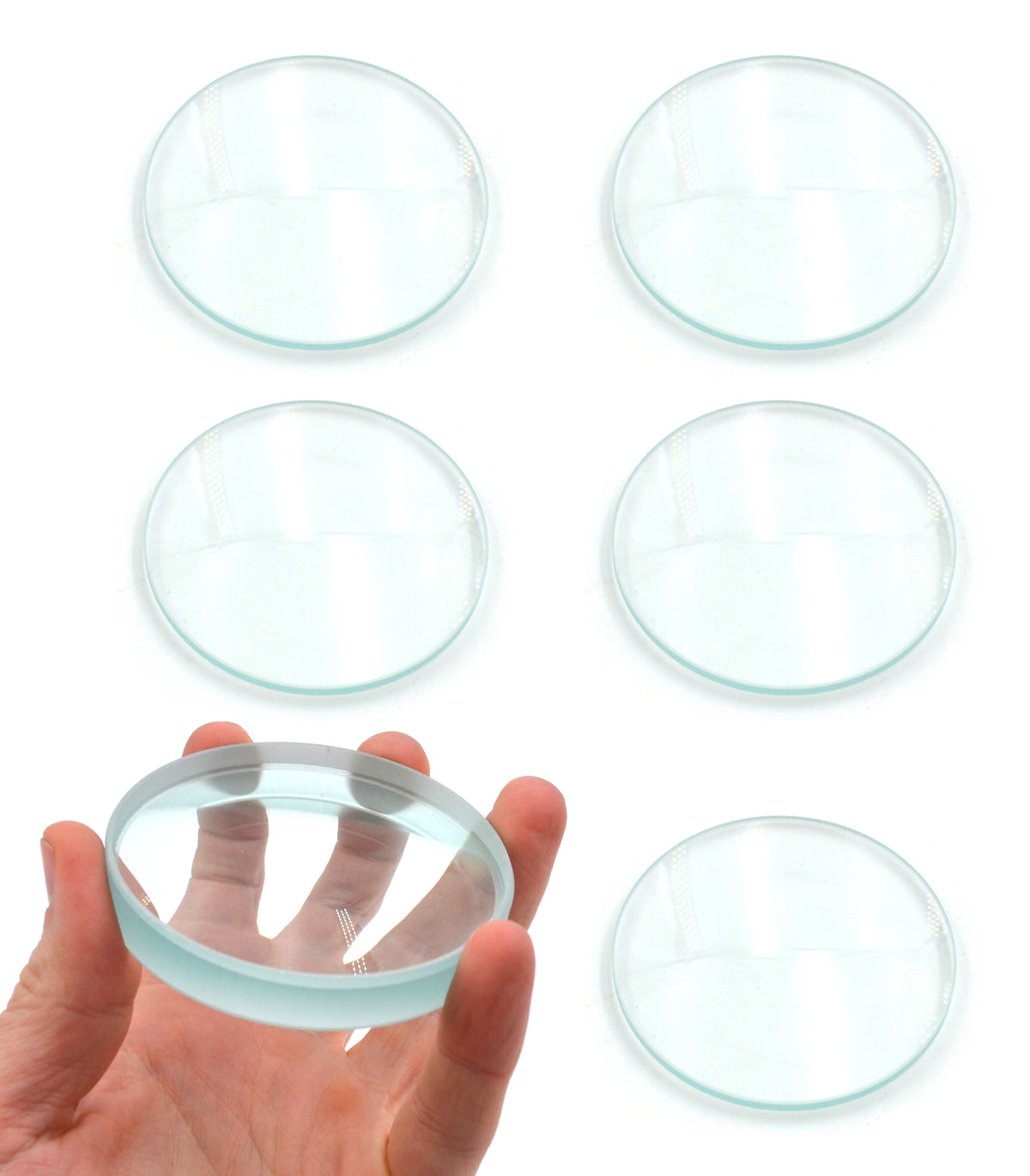 6pc Optical Lens Set, 3" - 200mm, 300mm, 500mm Focal Lengths - 3 Doubl ...