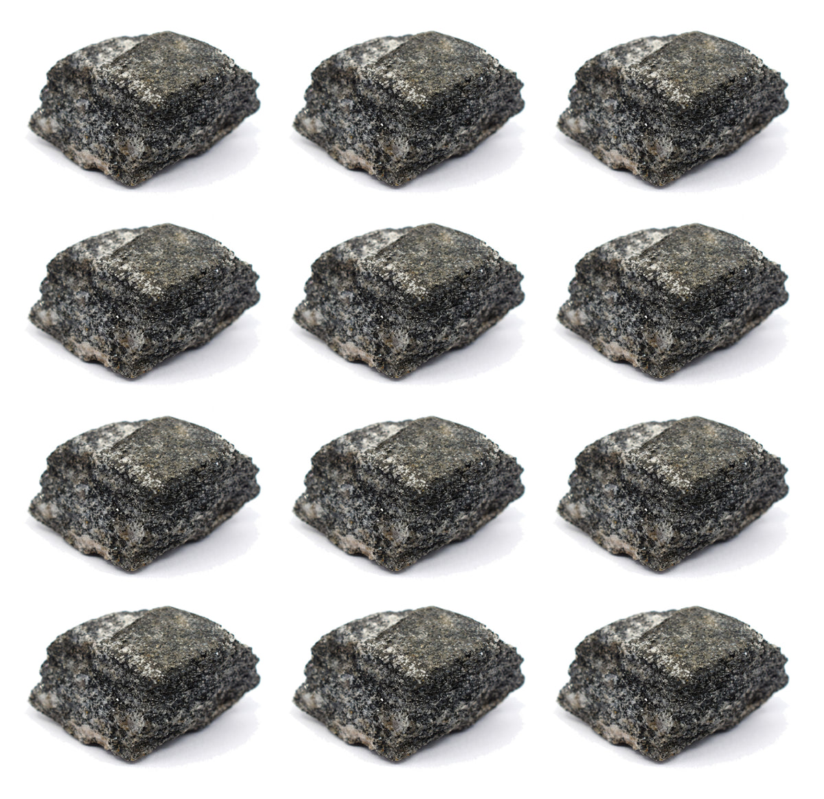 12PK Biotite Gneiss Rock Specimen, 1" - Geologist Selected Samples - E ...