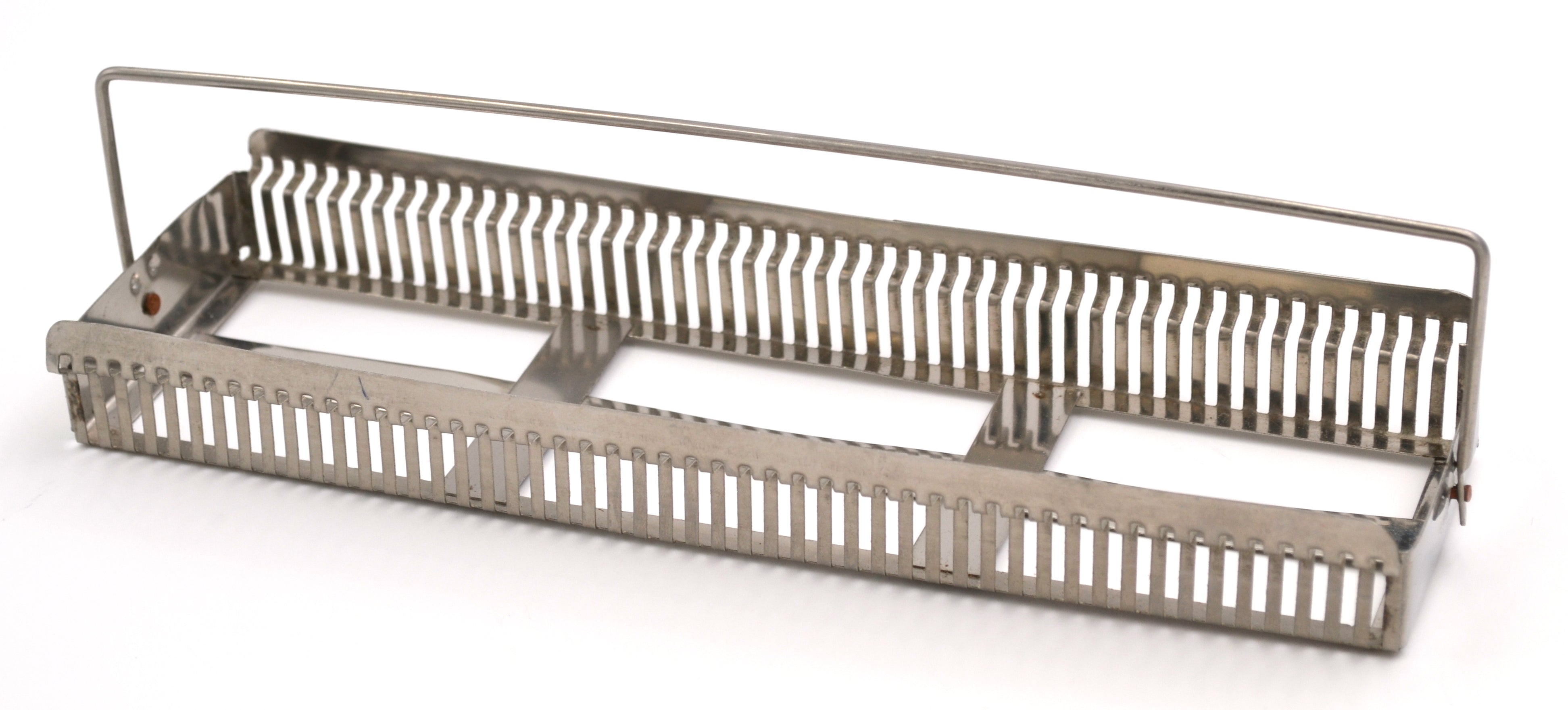 Staining Rack, 50 Slides, Aluminum with Handles - Eisco Labs
