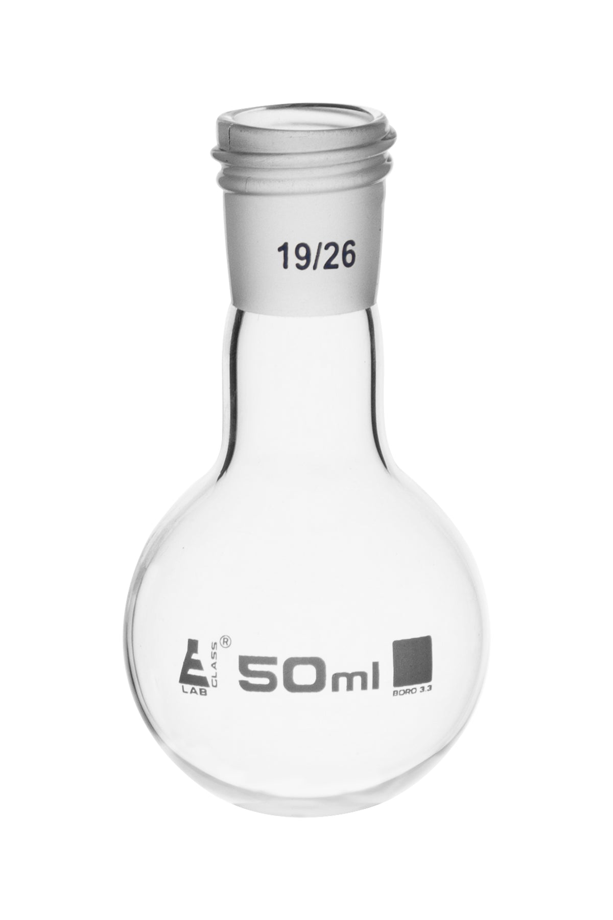 Boiling Flask with 19/26 Joint, 50ml Capacity, Round Bottom, Interchan ...