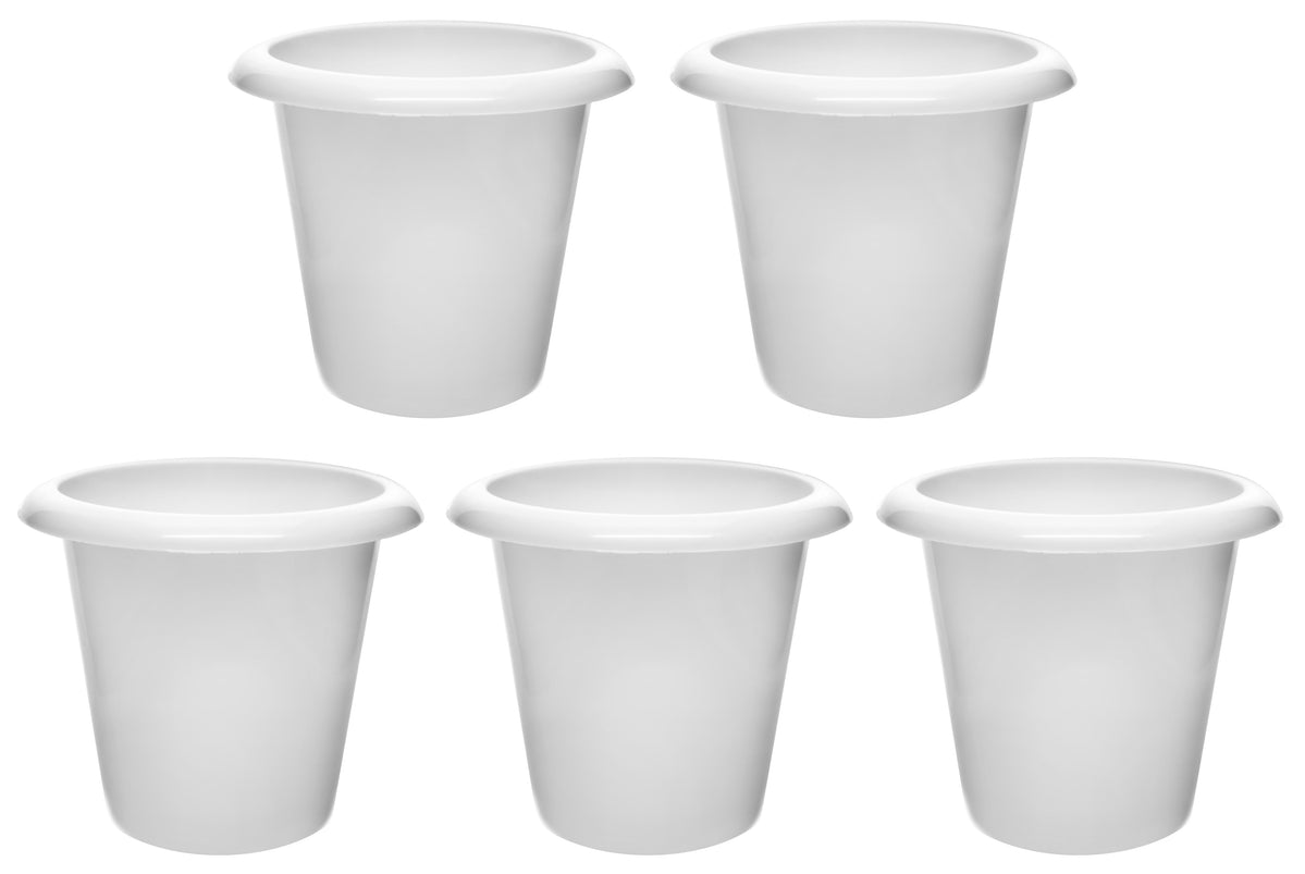 Plant Nursery Pots, 6.25" Tall - Pack of 5 - Polypropylene - Downward ...