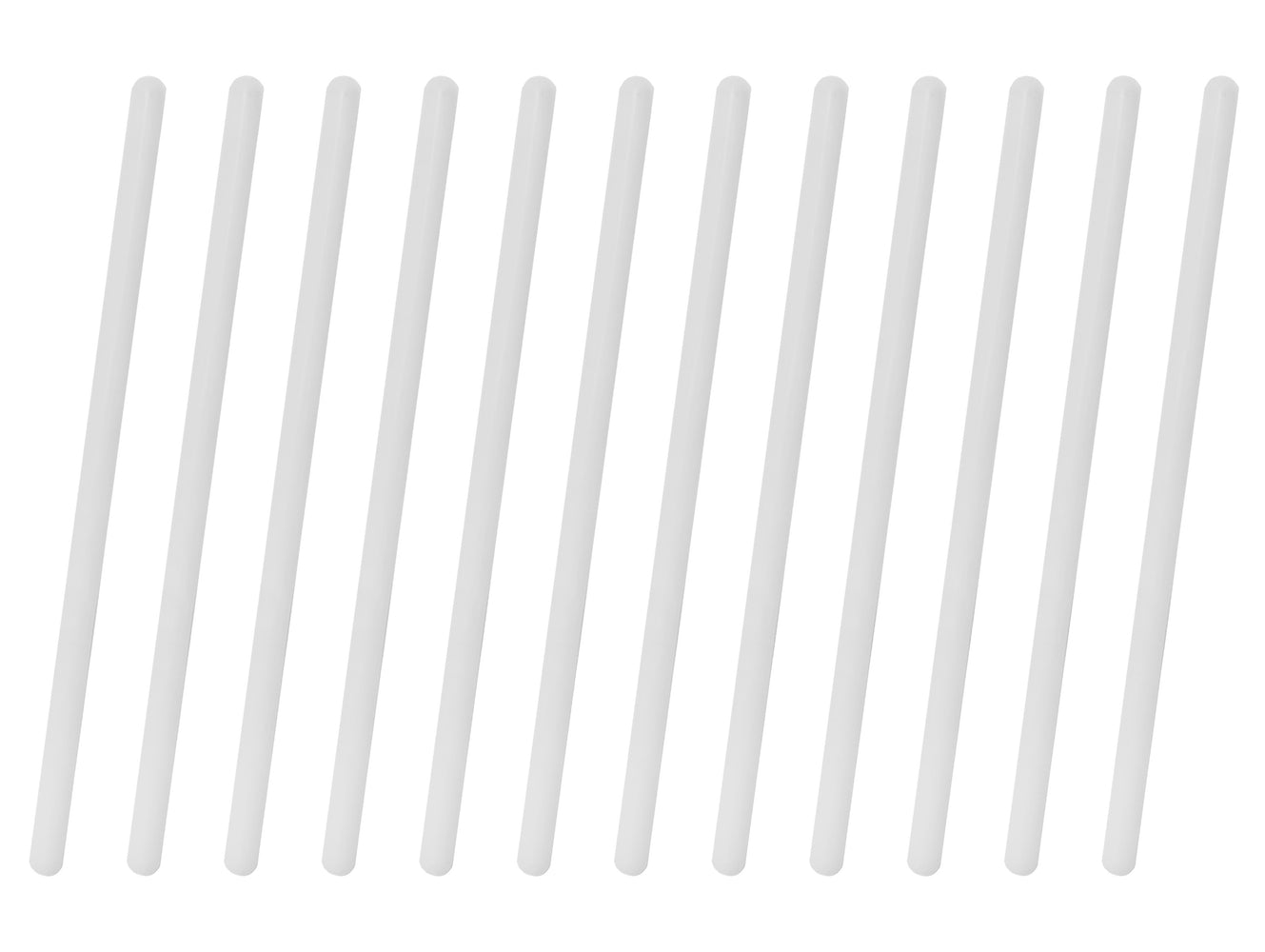 12PK Polypropylene Stirring Rods, 9.8" - Rounded Ends, 10mm Diameter ...