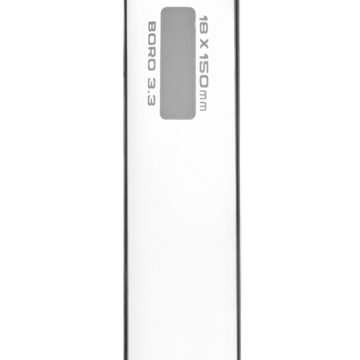 100PK Test Tubes, 25mL, 18x150mm - Rimmed - Marking Spot - Light Wall ...