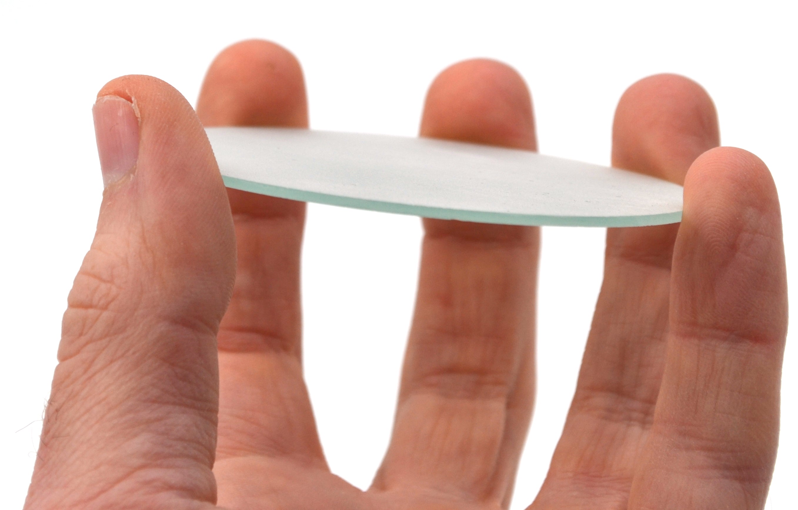 Gas Jar Cover, 3" - 1.7mm Thick - Frosted Glass, One Side Ground - Jar ...