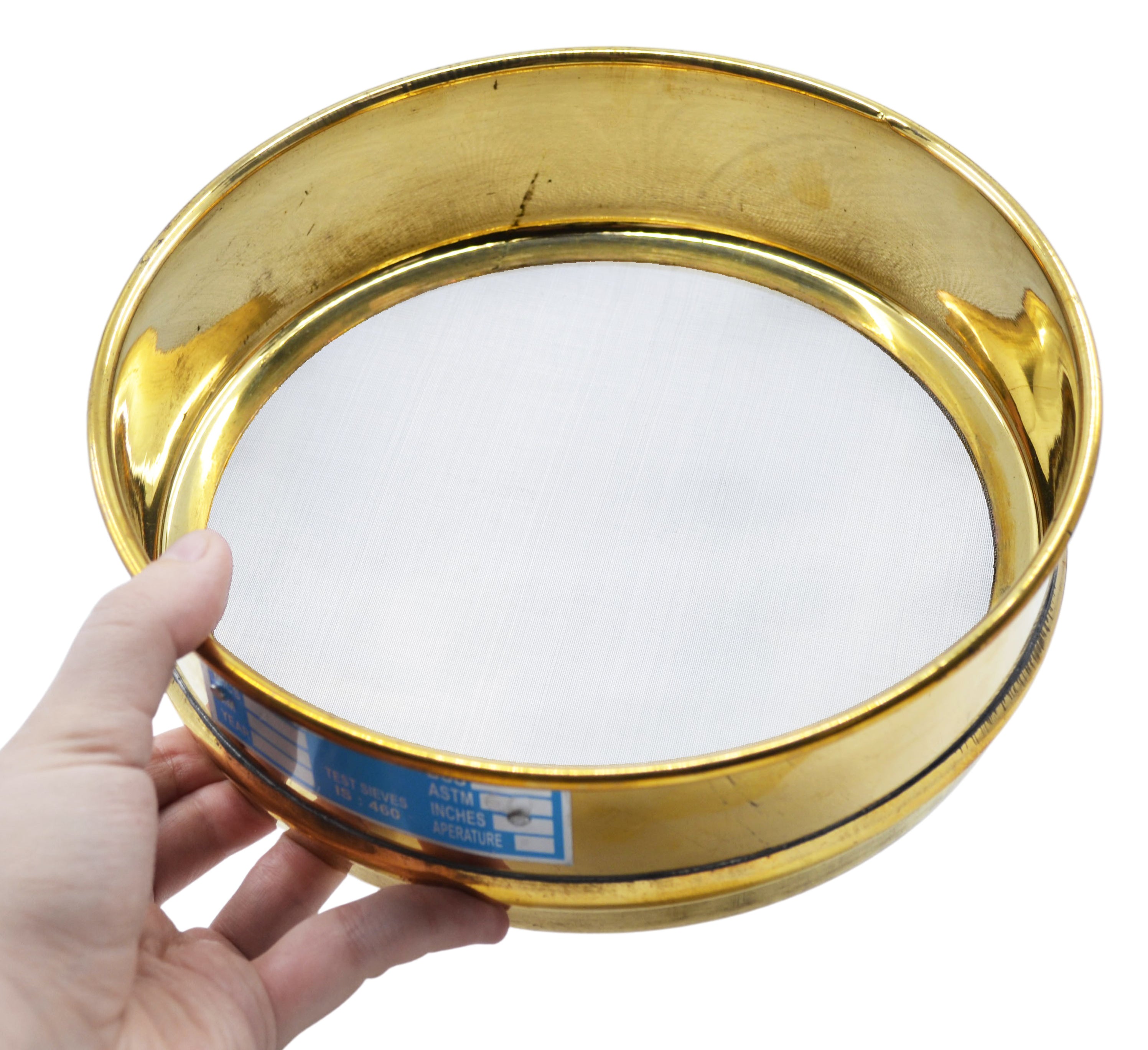Test Sieve, 8 Inch - Full Height - ASTM No. 60 (250µm) - Brass Frame w ...