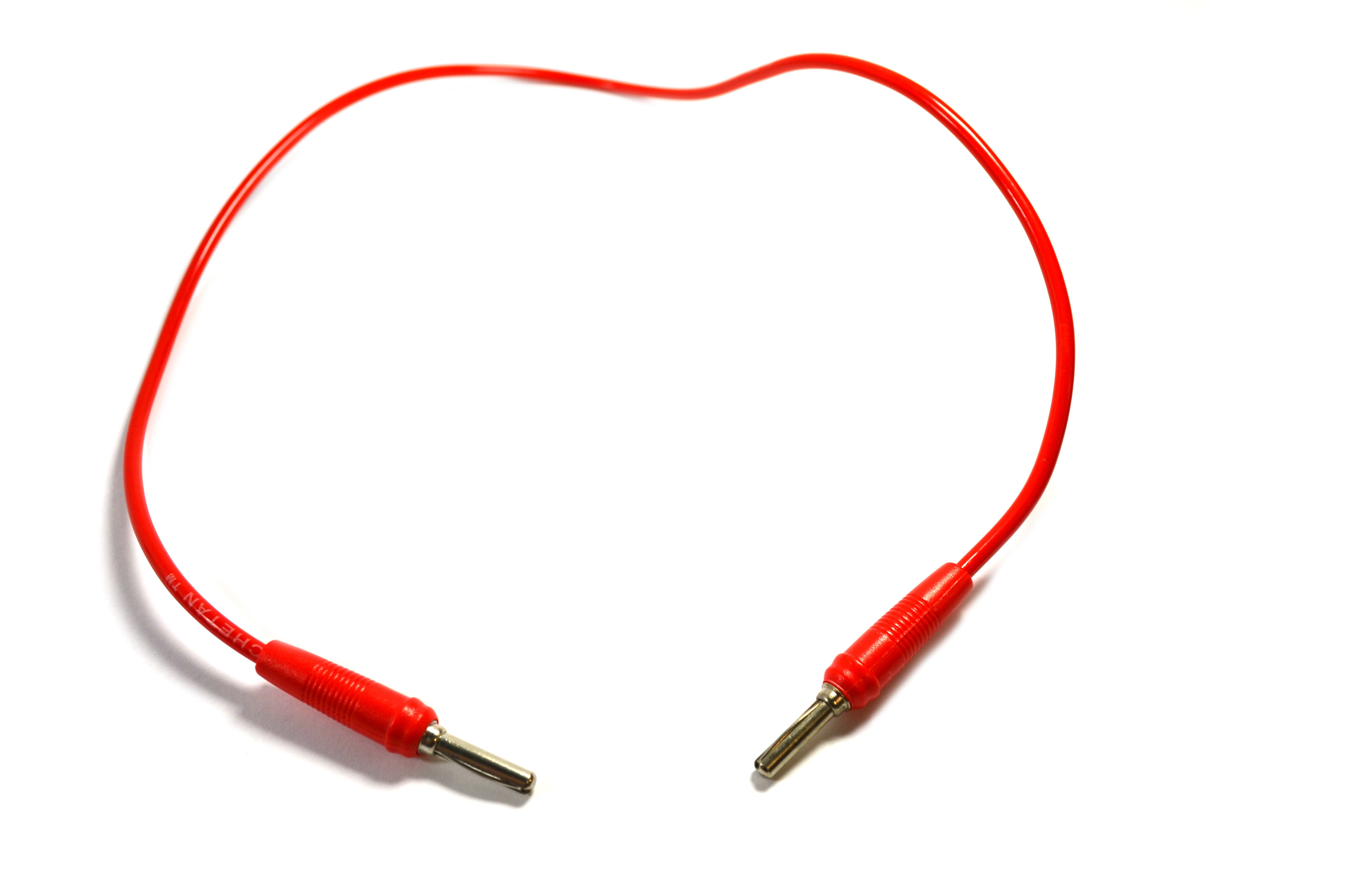 Eisco Labs Red 4mm Connecting Leads - Insulated 4mm plugs - 750mm Leng