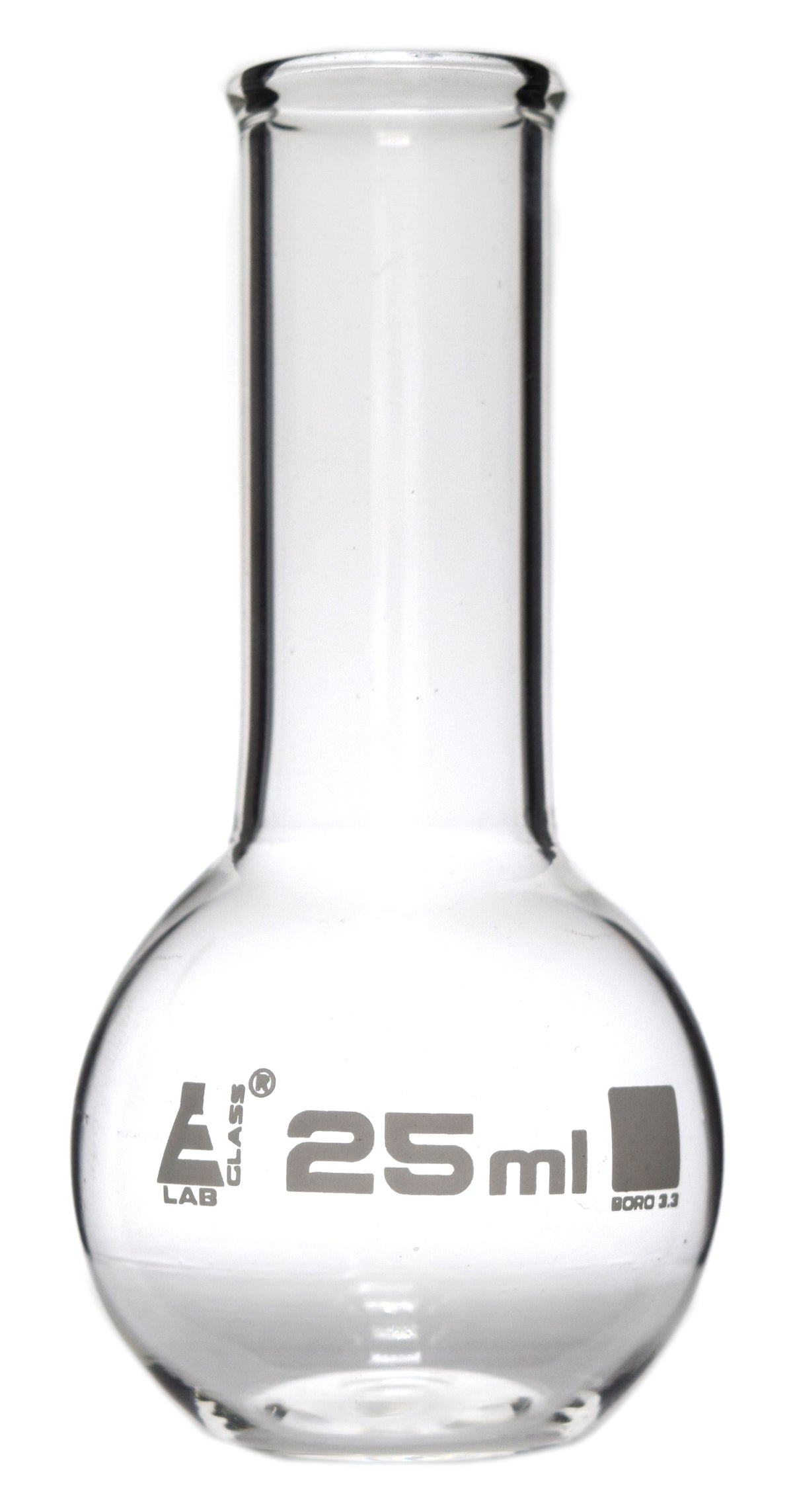 Boiling Flask, 25ml - Borosilicate Glass - Flat Bottom, Narrow Neck ...