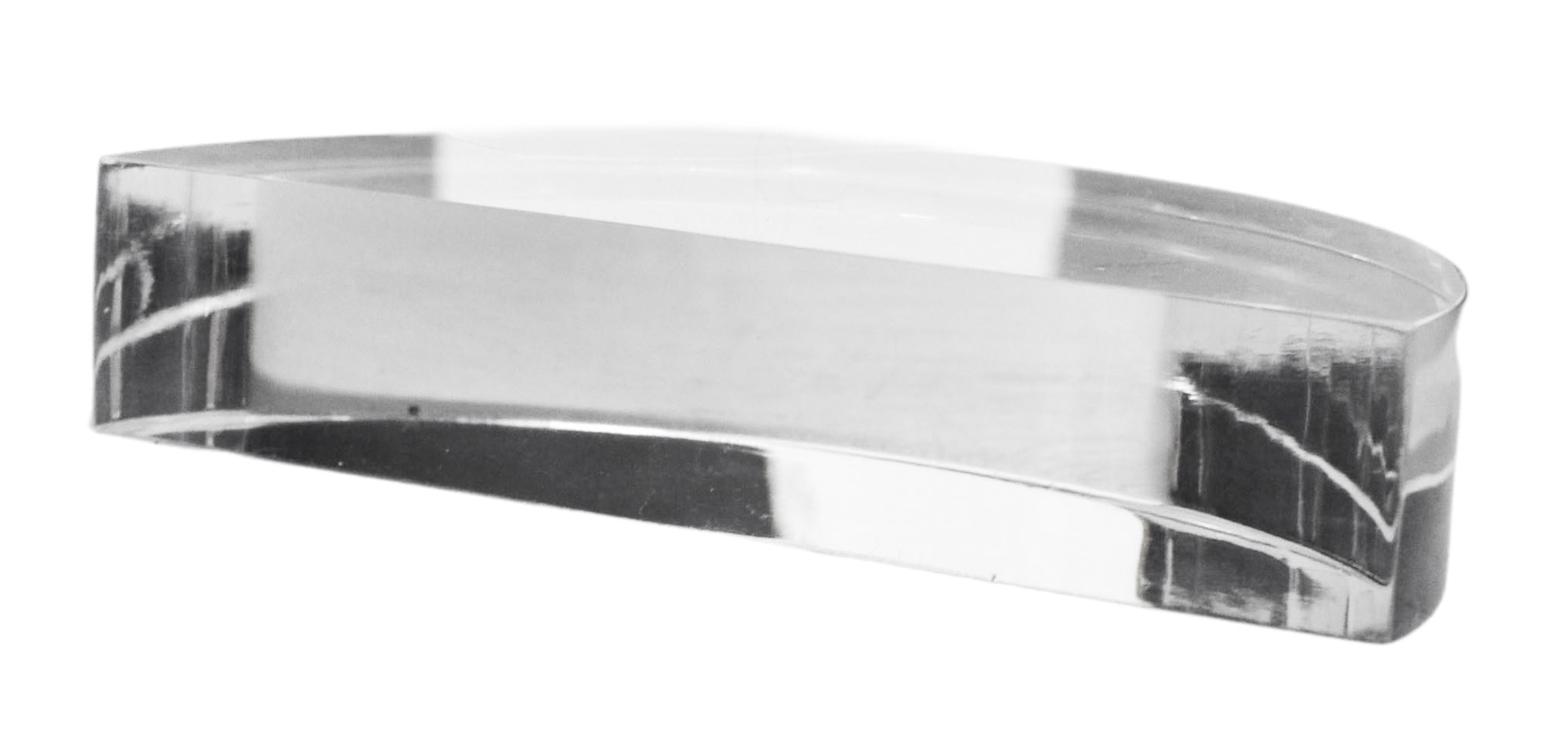 Semicircular Block, 3 Inch - Acrylic - Polished Sides - For Use In Lig ...