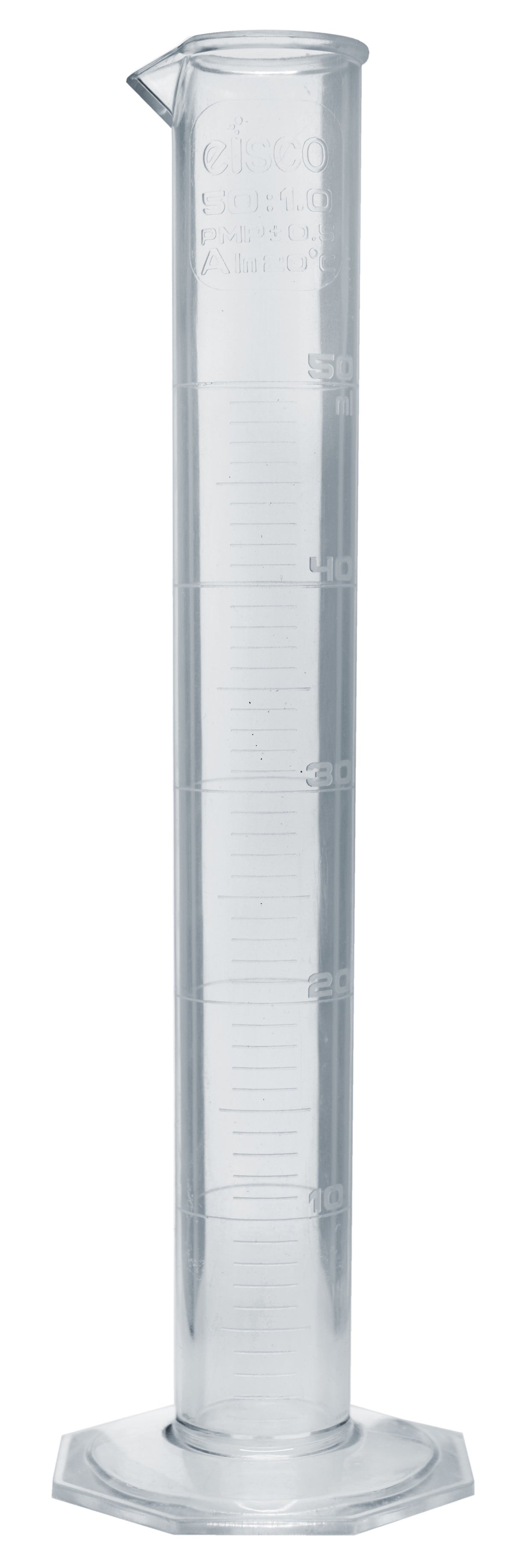 Measuring Cylinder, 50ml - Class A - TPX — Eisco Labs