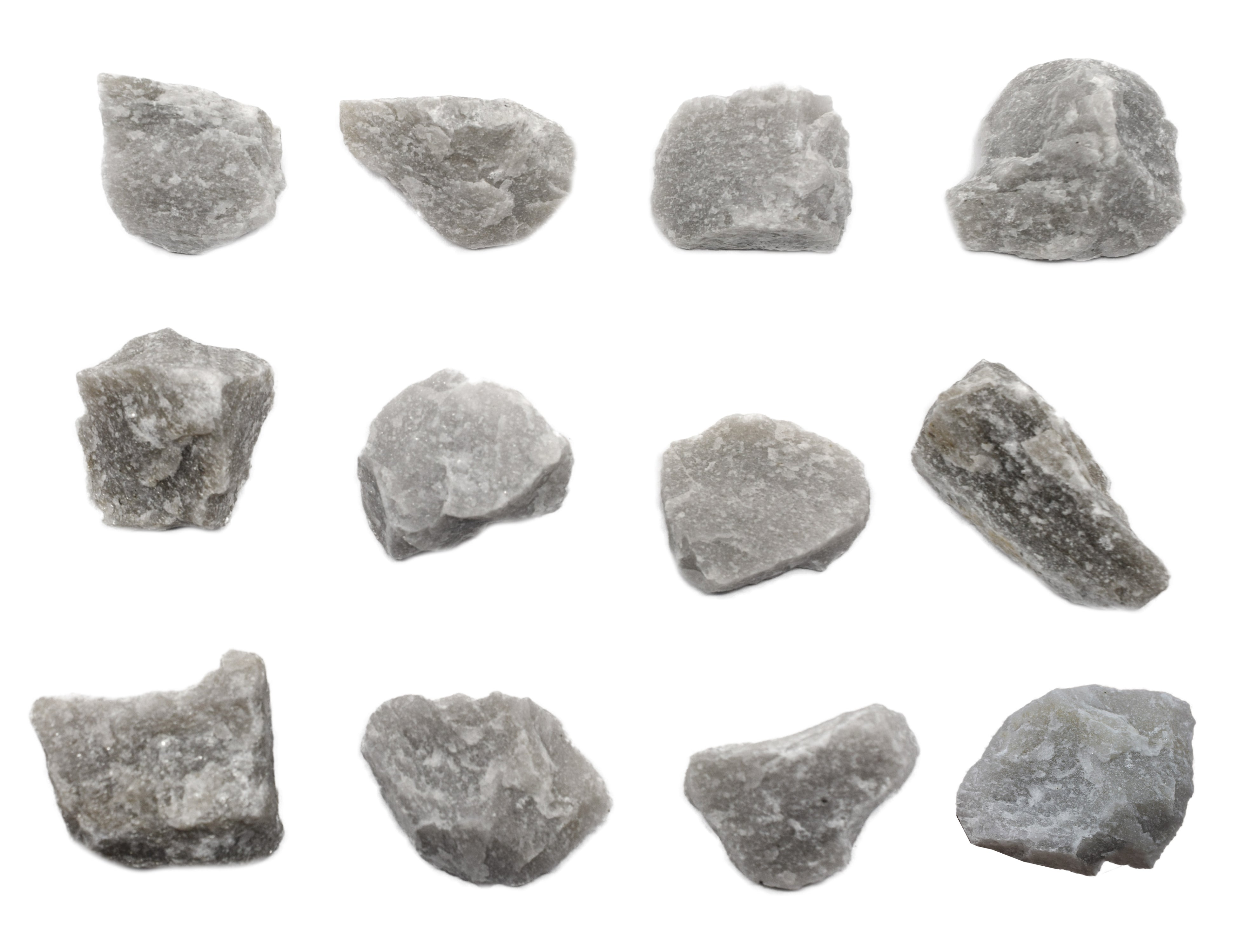 12 Pack - White Quartzite, Metamorphic Rock Specimens - Approx. 1 ...