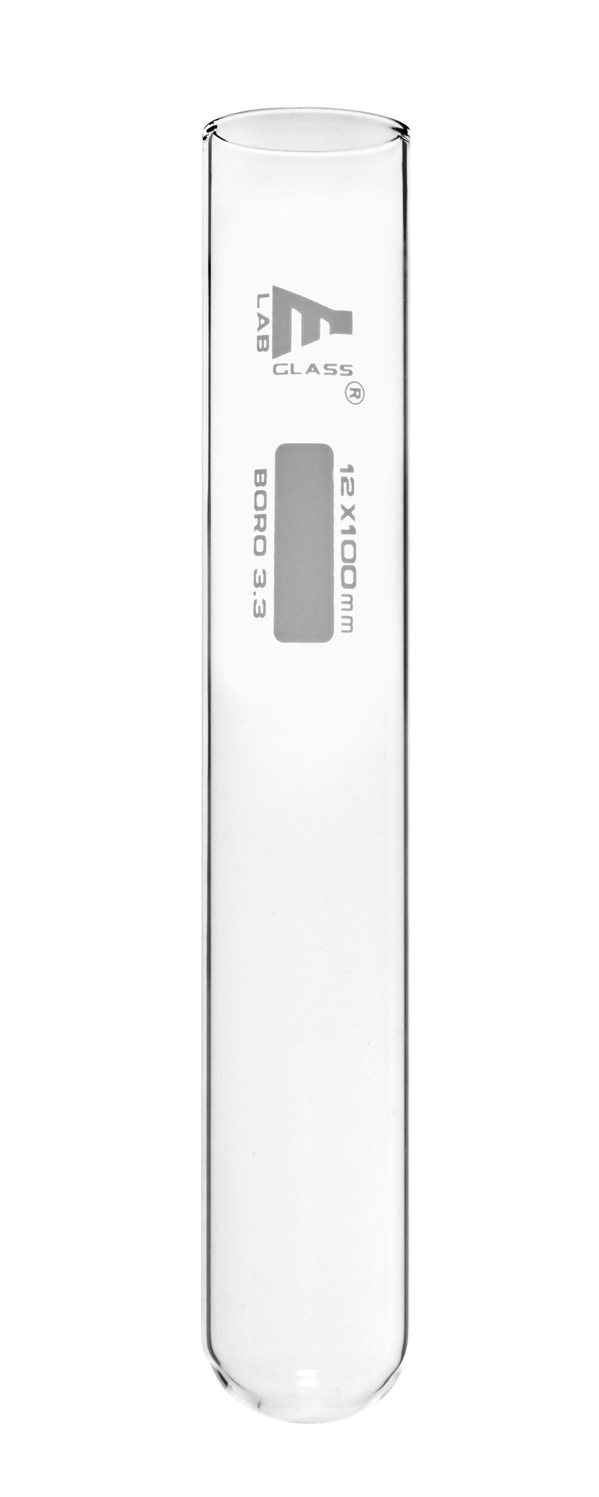 48PK Test Tubes, 7mL, 12x100mm - Rimless - Marking Spot - Light Wall ...