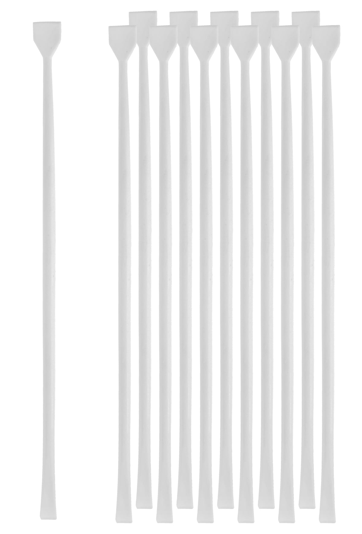 12PK Lab Stirring Rods - Spatula Ends - Policeman Stir Rods - Polyprop ...