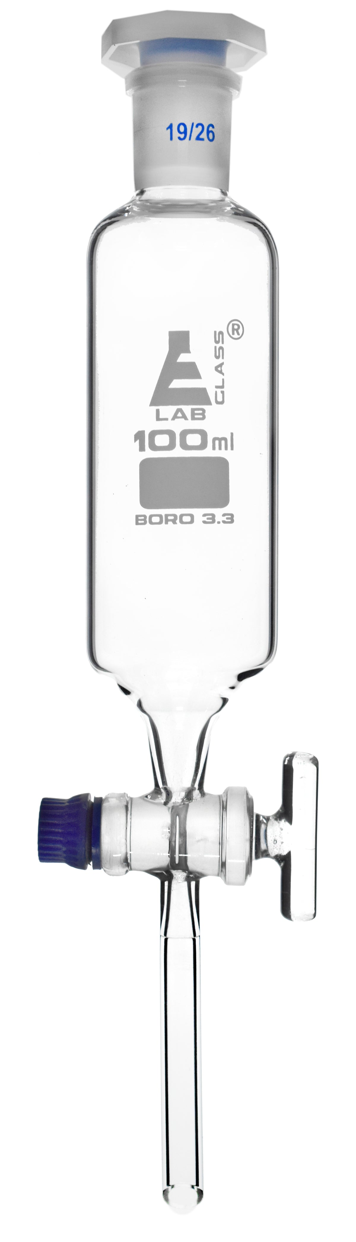 Dropping Funnel, 100ml - 19/26 Plastic Stopper - Ungraduated, Glass Ke ...