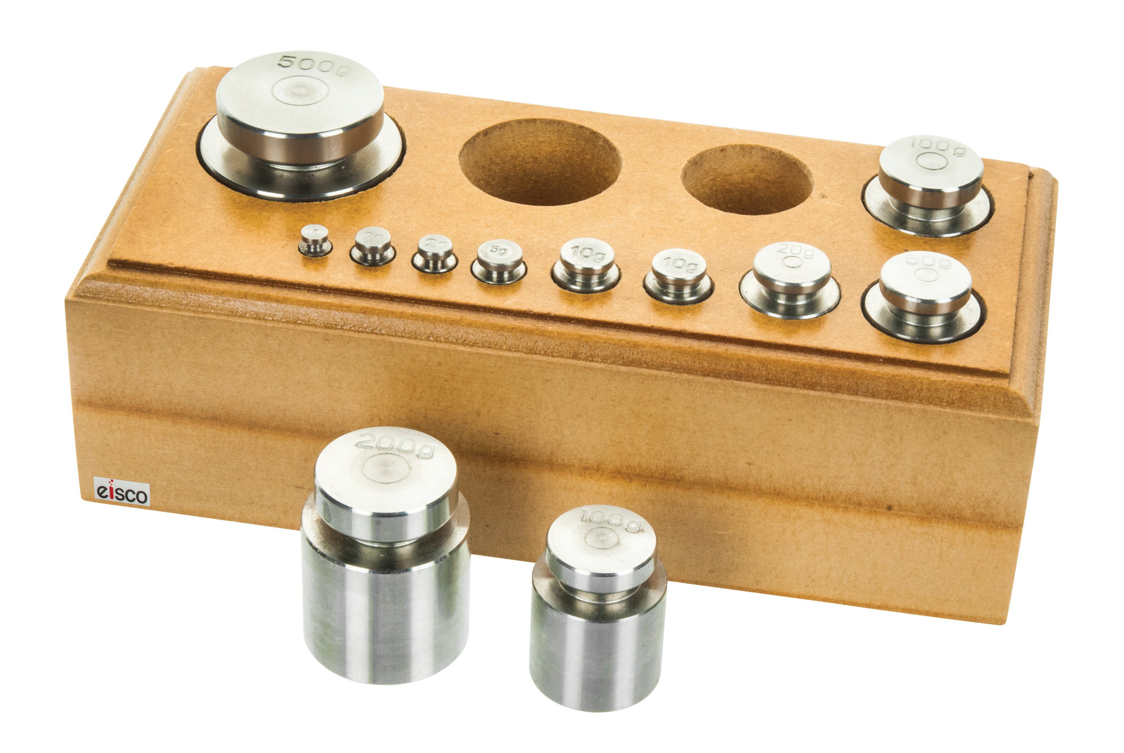 Eisco Labs Balance Weight Set - Stainless Steel, capacity 1000gm. - 12