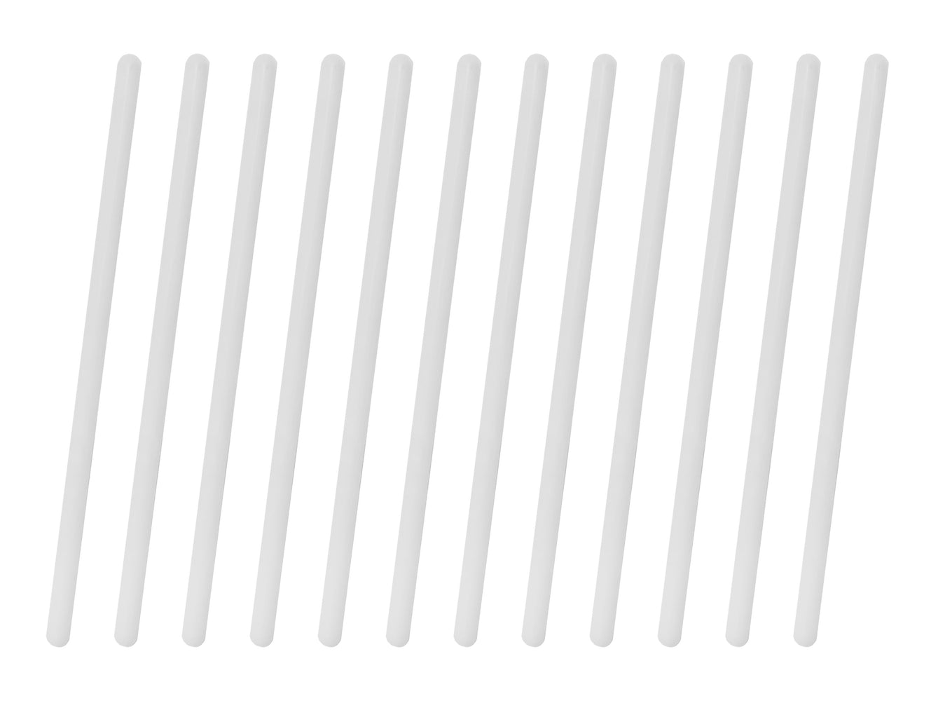 12PK Polypropylene Stirring Rods, 9.8" - Rounded Ends, 7mm Diameter ...