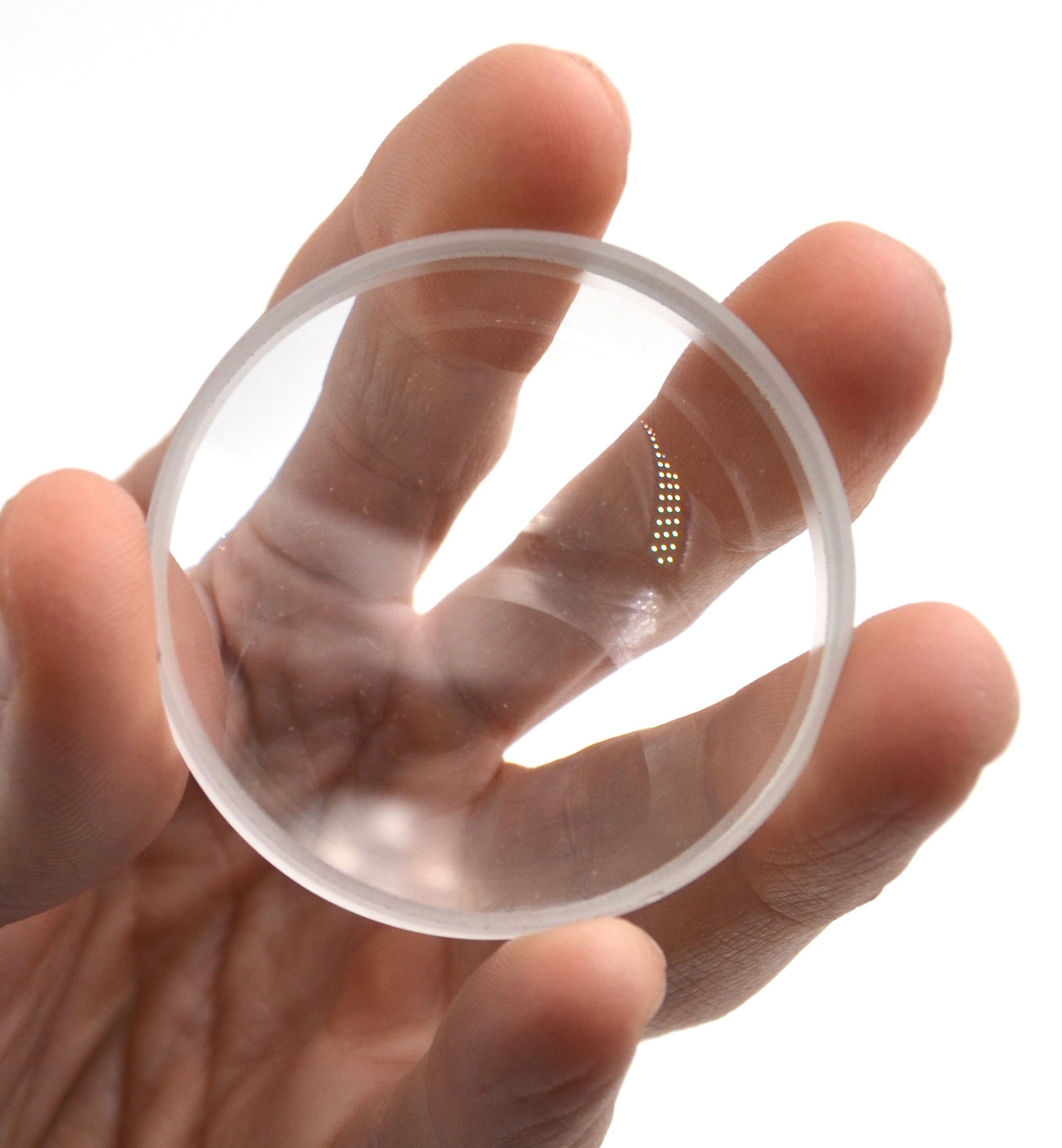 Round Double Concave Optical Glass Lens - 2" (50mm) Diameter - 150mm F ...