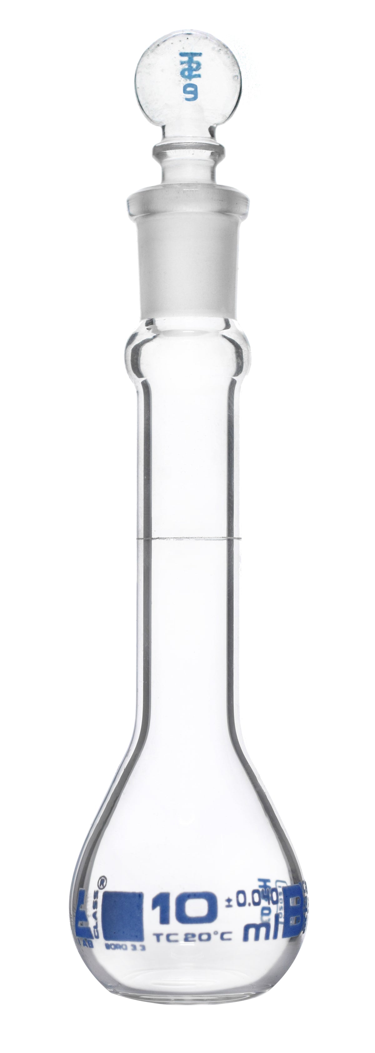 Volumetric Flask, 10ml - Class B, ASTM - Tolerance ±0.040 ml - Glass S ...