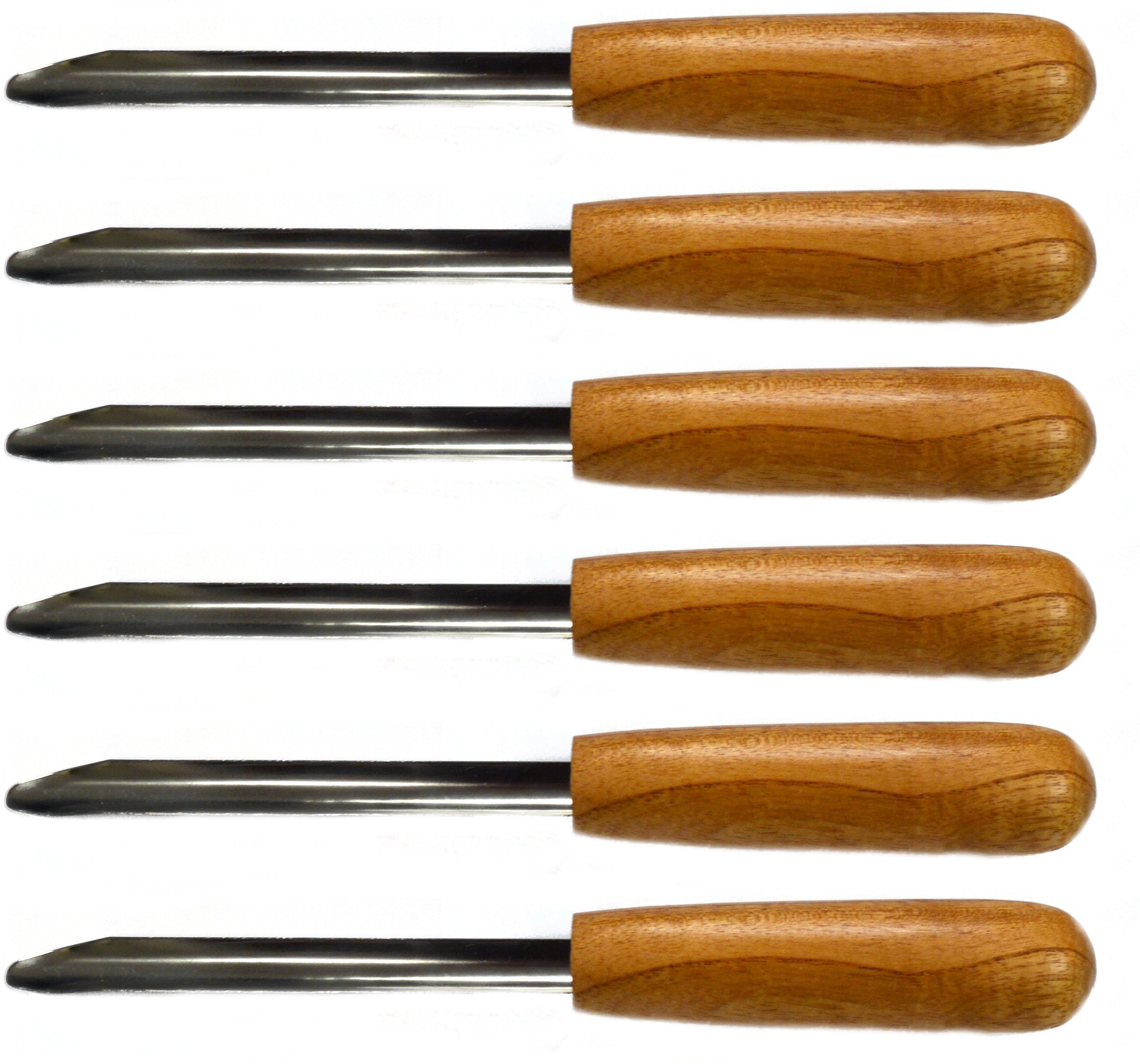 6PK Spatula Scoops with Wooden Handles, 10" - Stainless Steel — Eisco Labs
