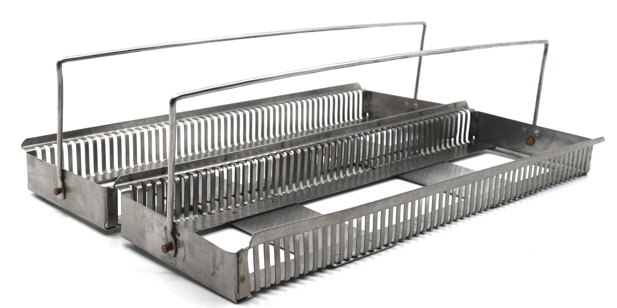 Staining Rack, 100 Slides, Aluminum with Handles - Eisco Labs