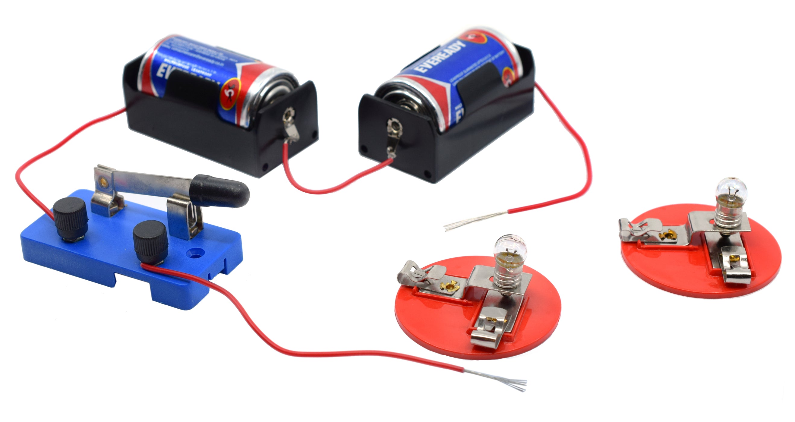 Eisco Labs Basic Beginner Circuit Kit For Teaching Series and Parallel