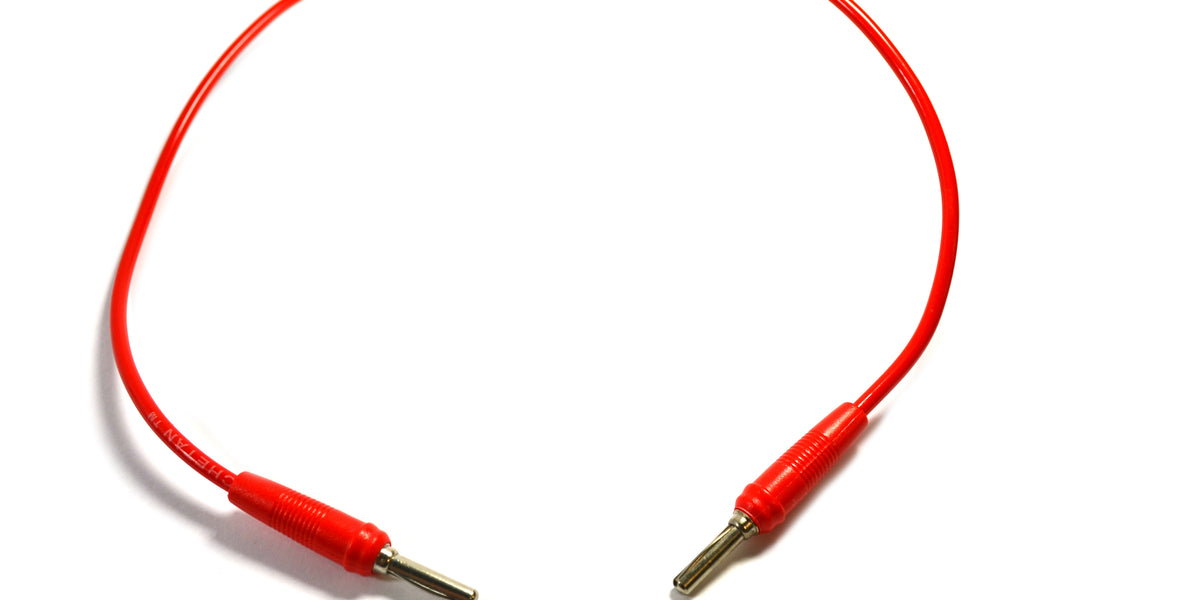 Eisco Labs Connecting Leads 4mm, length 500 mm, Red