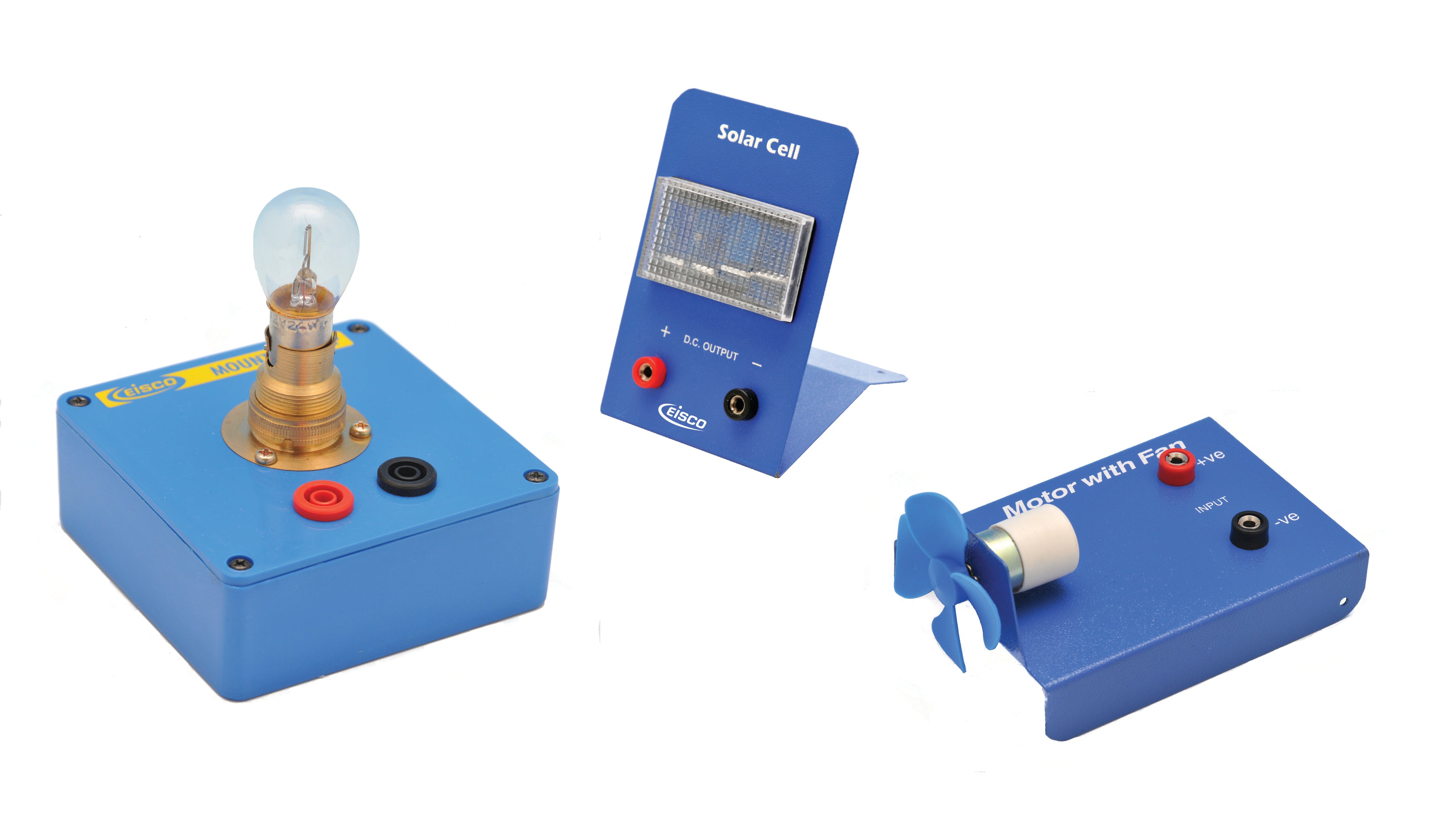 Solar Energy Kit - Solar Cell, Light Bulb & Motor Accessories - Eisco ...