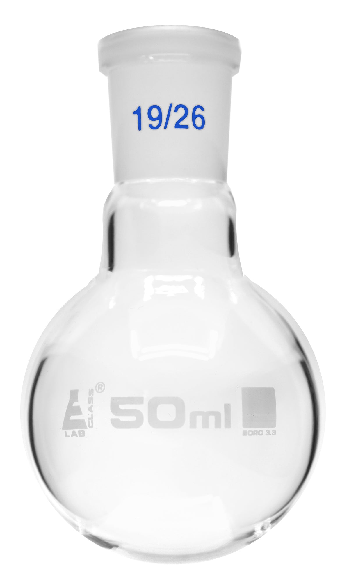 Florence Boiling Flask, 50ml - 19/26 Interchangeable Joint - Borosilic ...