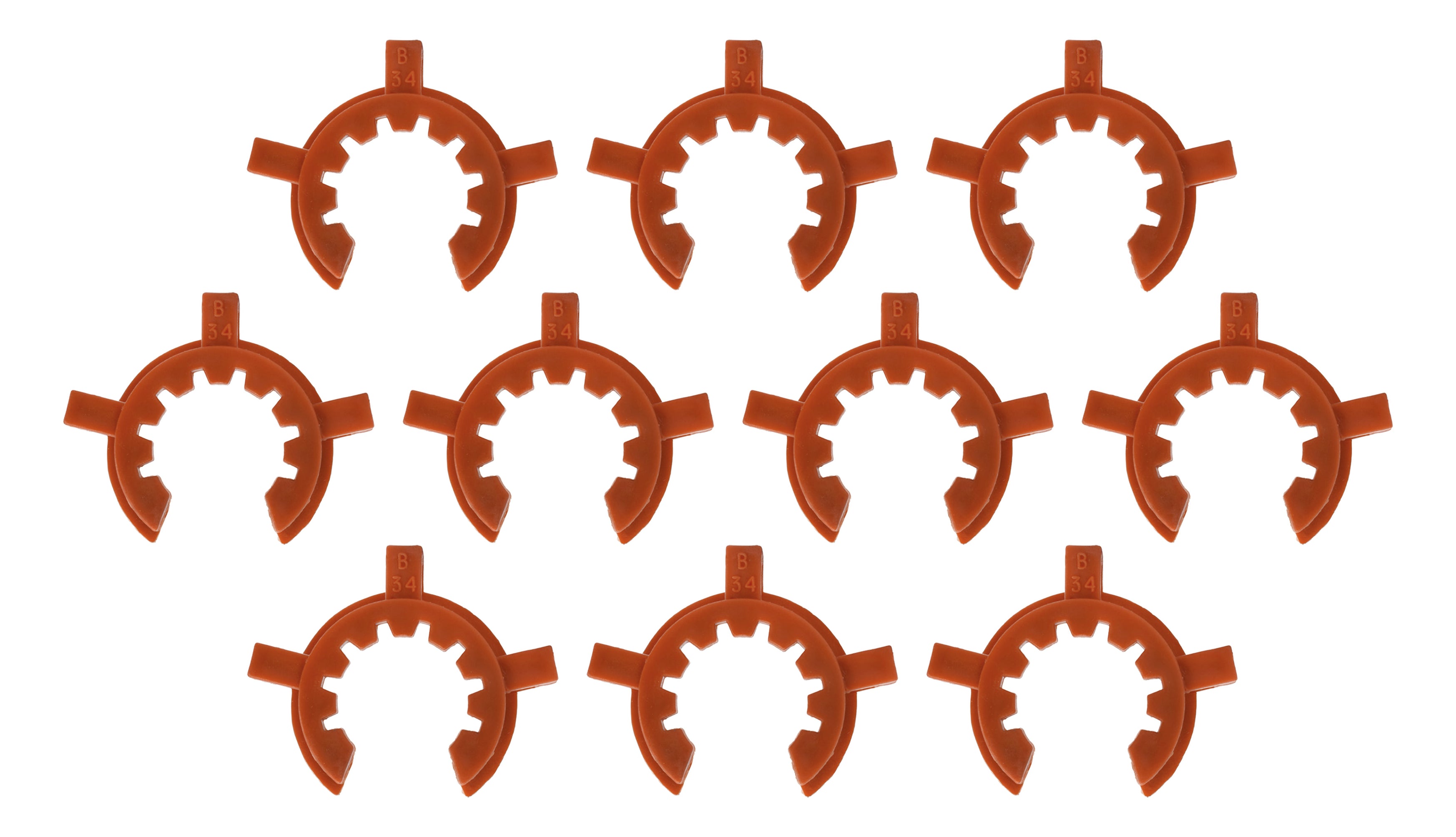 Joint Clips, 10 Pack - Size 34/35, Chemical & Temp Resistant — Eisco Labs