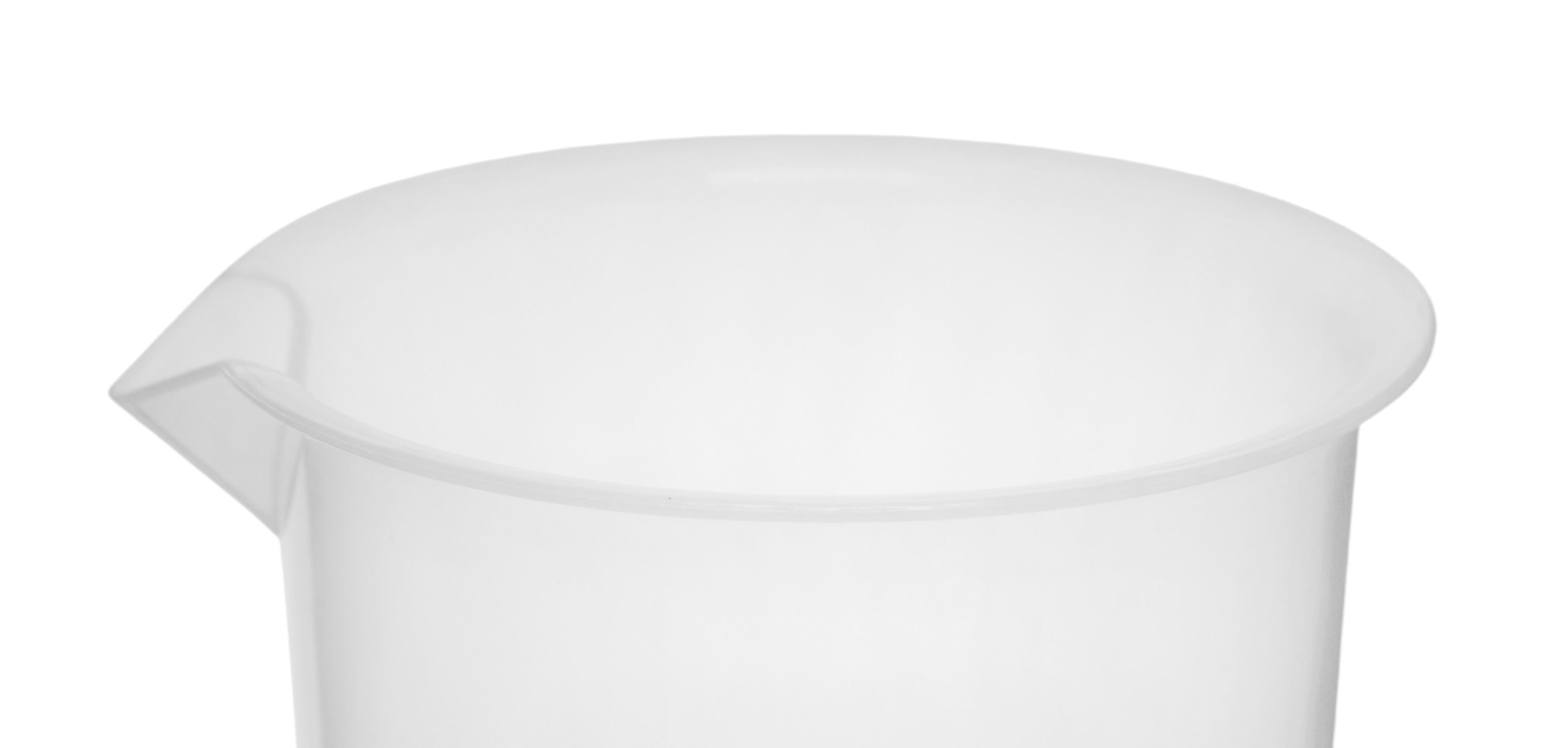 Plastic Beaker, 5000ml - Polypropylene - Raised Graduations — Eisco Labs