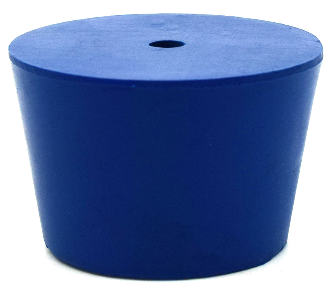 10PK Neoprene Stoppers, 1 Hole - ASTM - Size: #7.5 - 31mm Bottom, 39mm ...