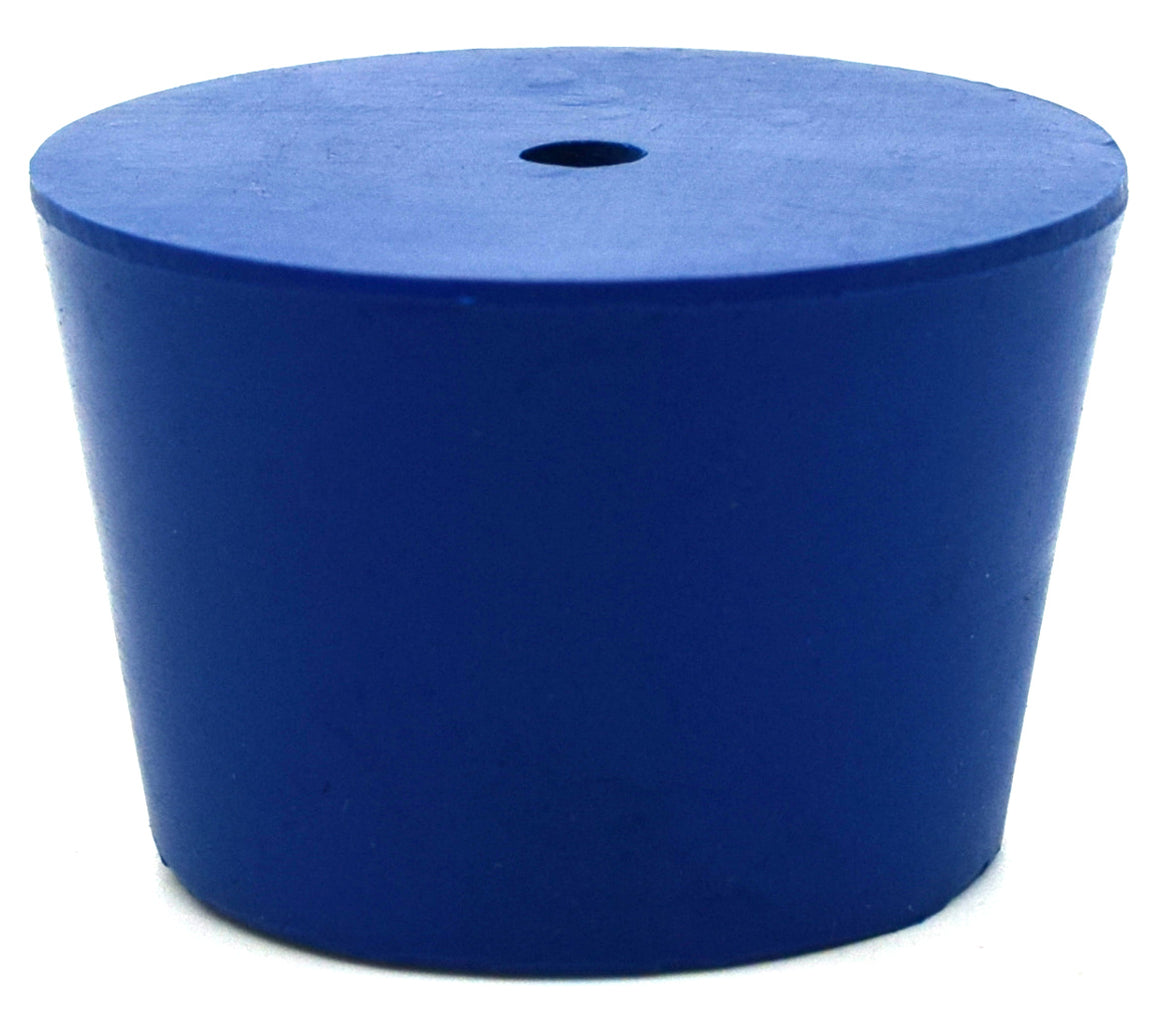 10PK Neoprene Stoppers, 1 Hole - ASTM - Size: #7.5 - 31mm Bottom, 39mm ...