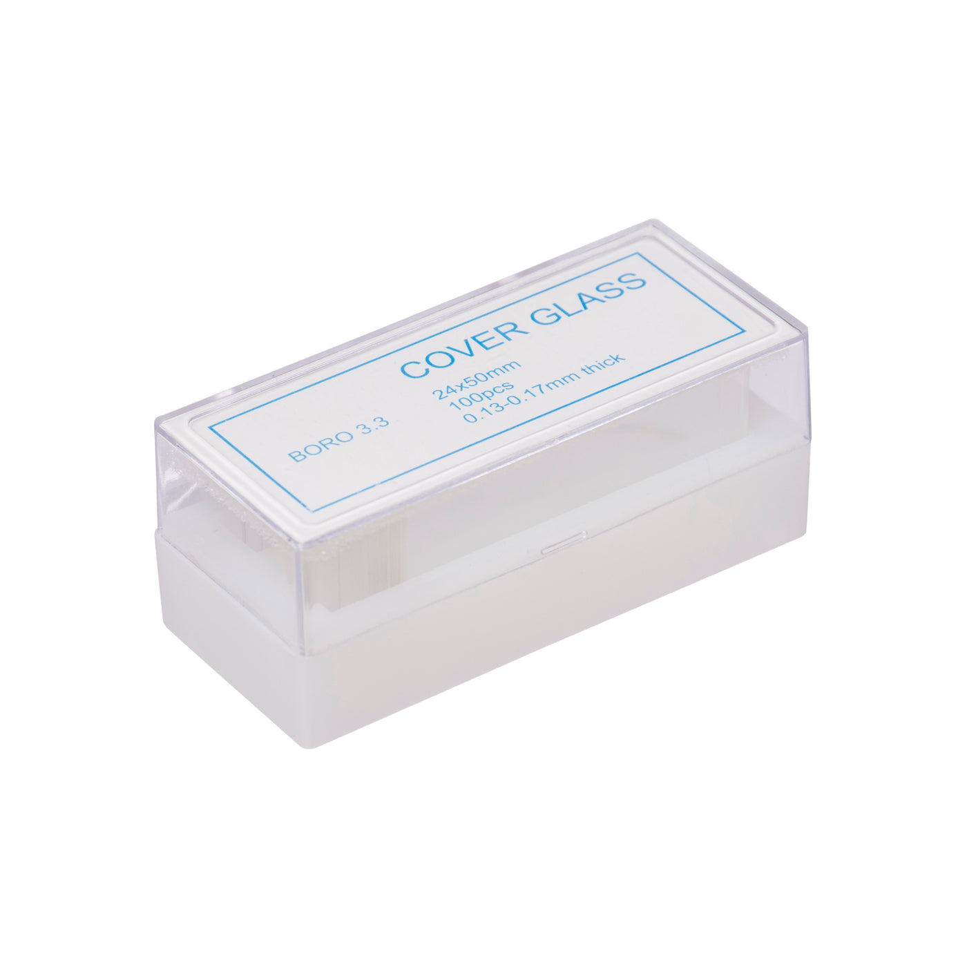 100pcs Premium Glass Coverslips, Rectangular 24x50mm - Thickness 0.13 ...