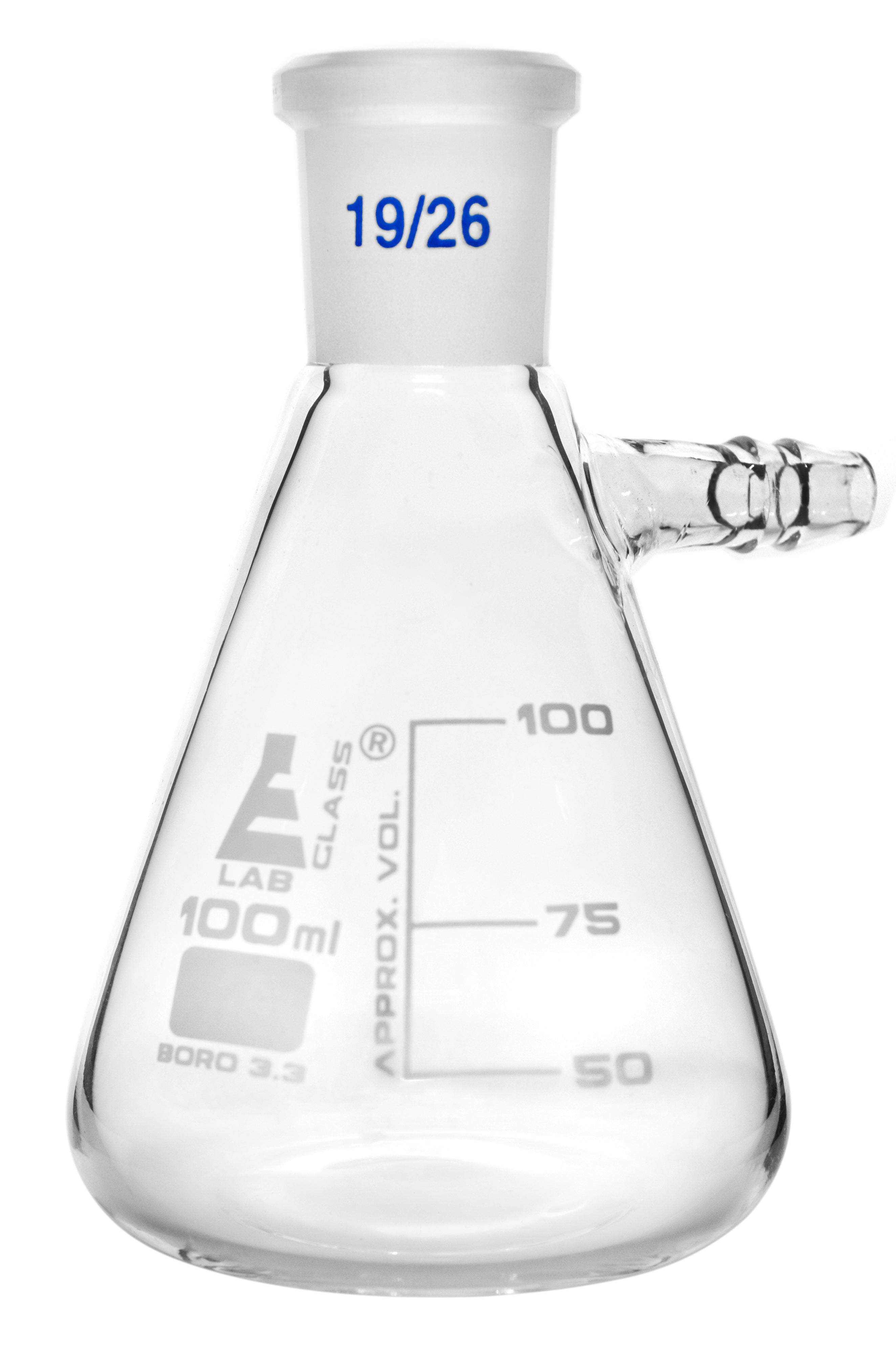 Buchner Filtering Flask, 100ml - Socket Size 19/26 - Interchangeable J ...