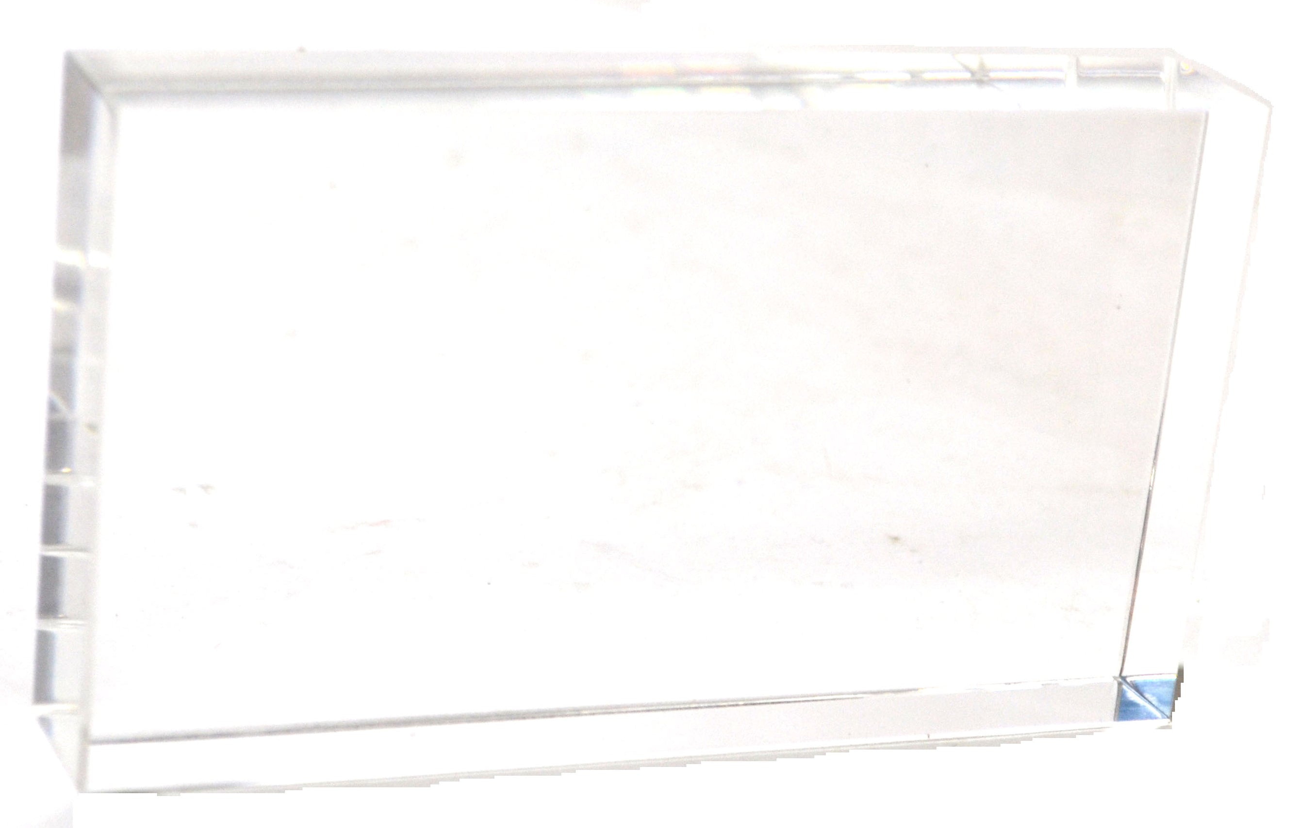 Eisco Labs Acrylic Rectangular Block; 115mm X 65mm X 18mm Size