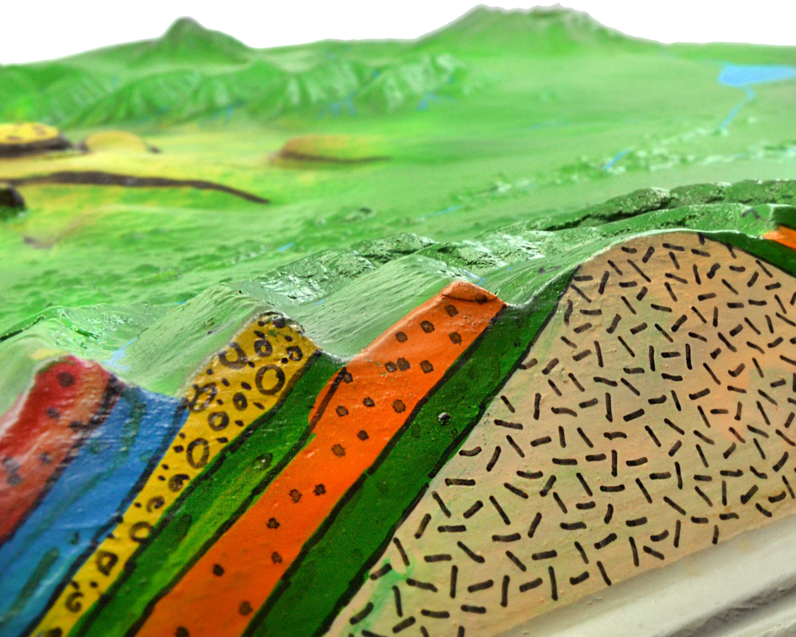 Comparative Terrain Landform Models, 23.5", Set of 2 - Full Color ...