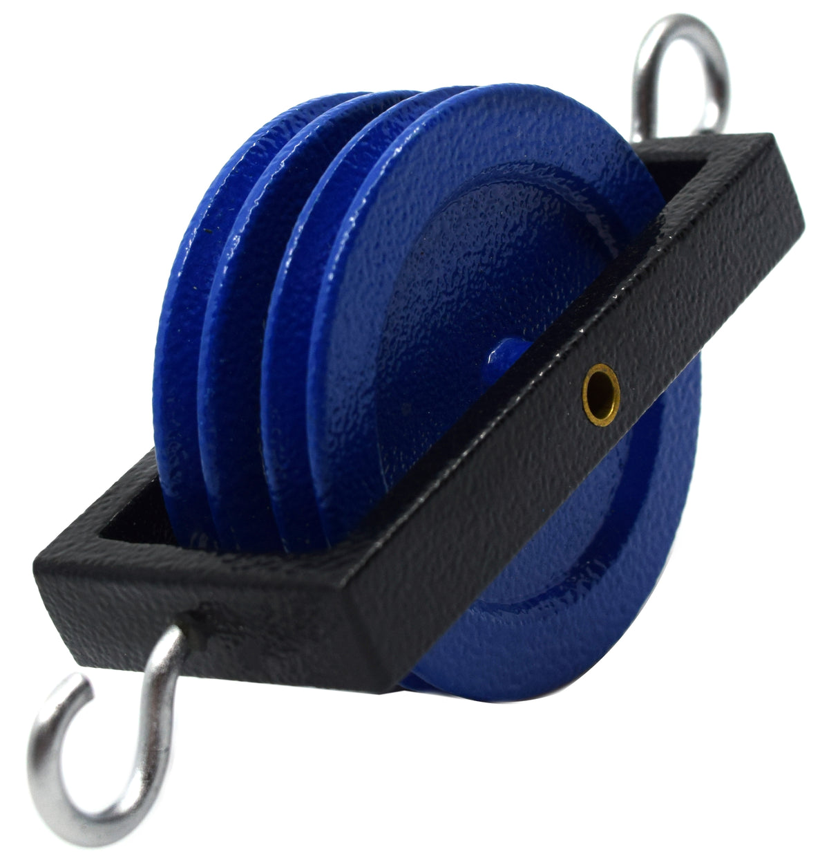 Double Parallel Pulley, 2" Diameter Wheels - Mounted in a Heavy Duty M ...