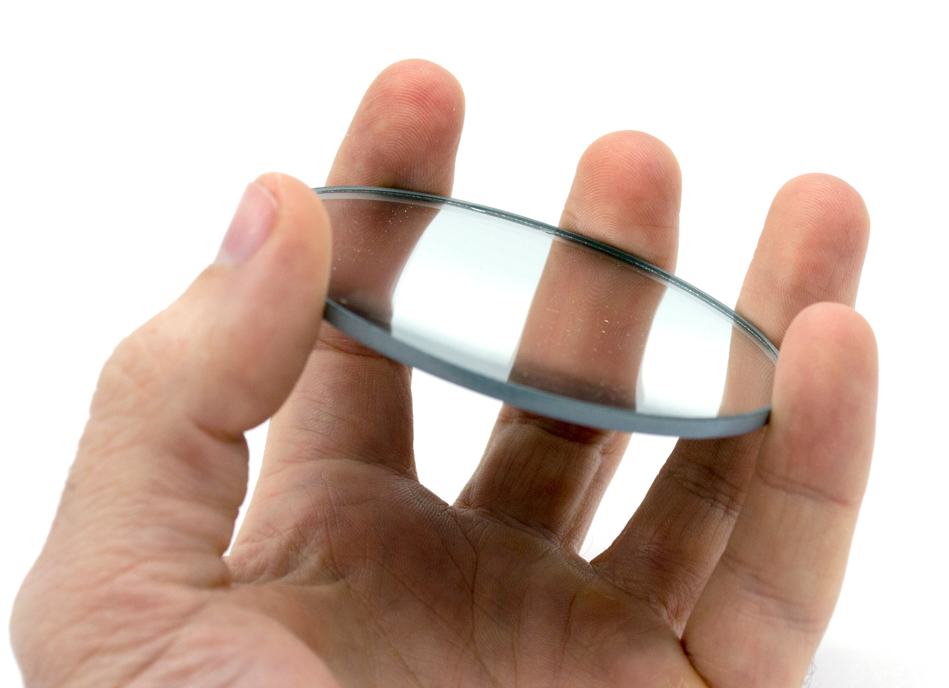 Concave Mirror - 3" dia., 100mm Focal Length - 2.8mm Thick - Glass - E ...