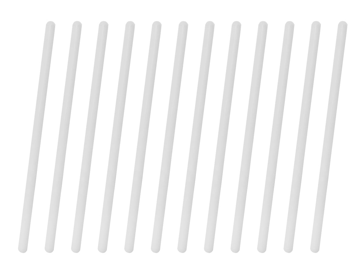 12PK Polypropylene Stirring Rods, 7.9" - Rounded Ends, 7mm Diameter ...